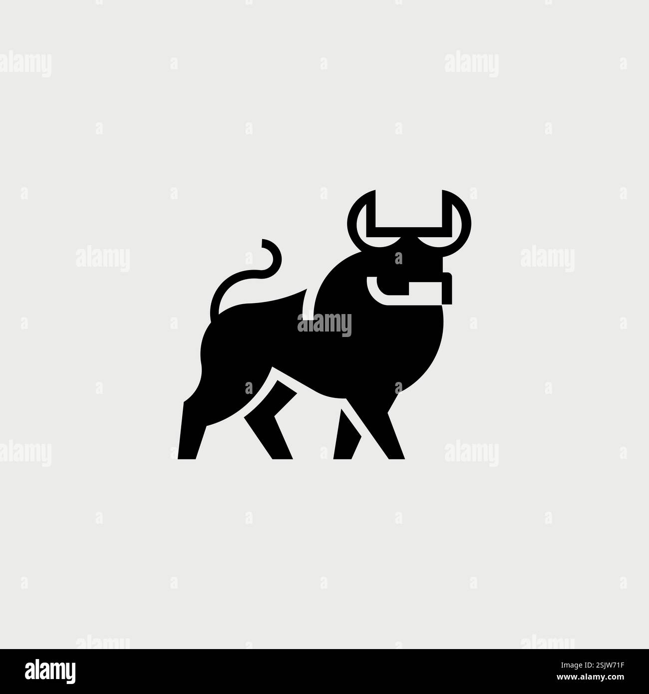 Vector illustration of bull logo Stock Vector Image & Art - Alamy