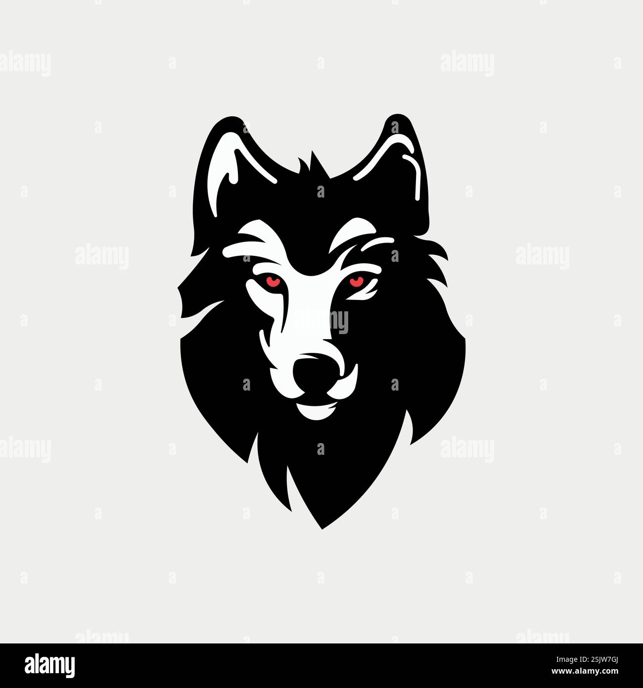 Set vector cartoon wolf hi-res stock photography and images - Alamy