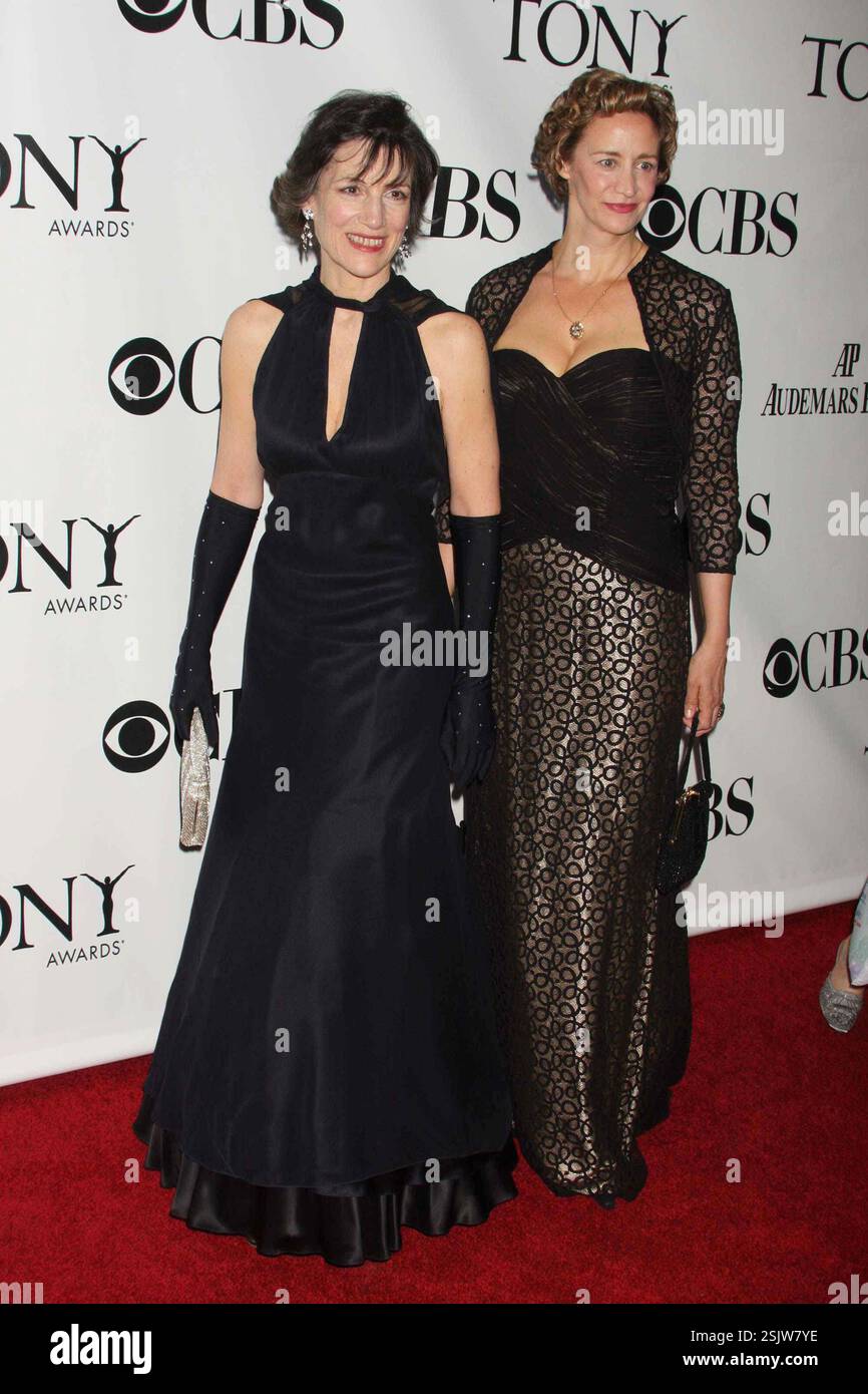 Harriet Walter and Janet McTeer aattend the 63rd Annual Tony Awards at ...