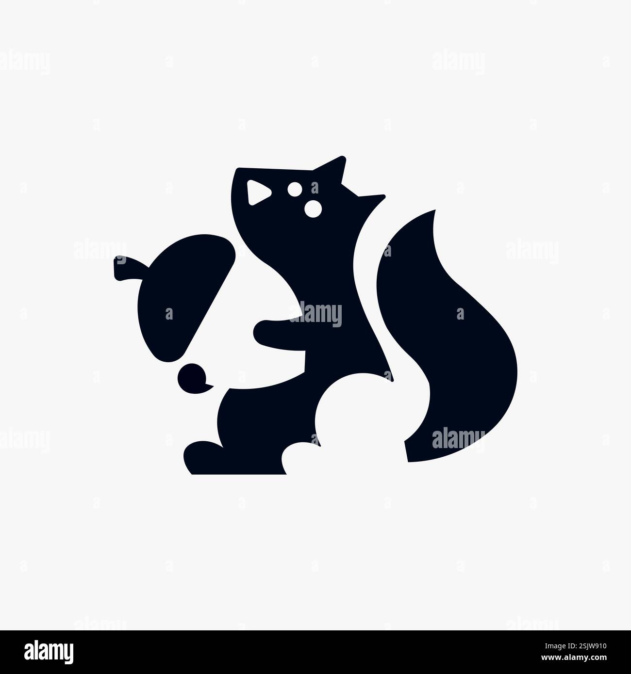 Squirrel love Stock Vector Images - Alamy