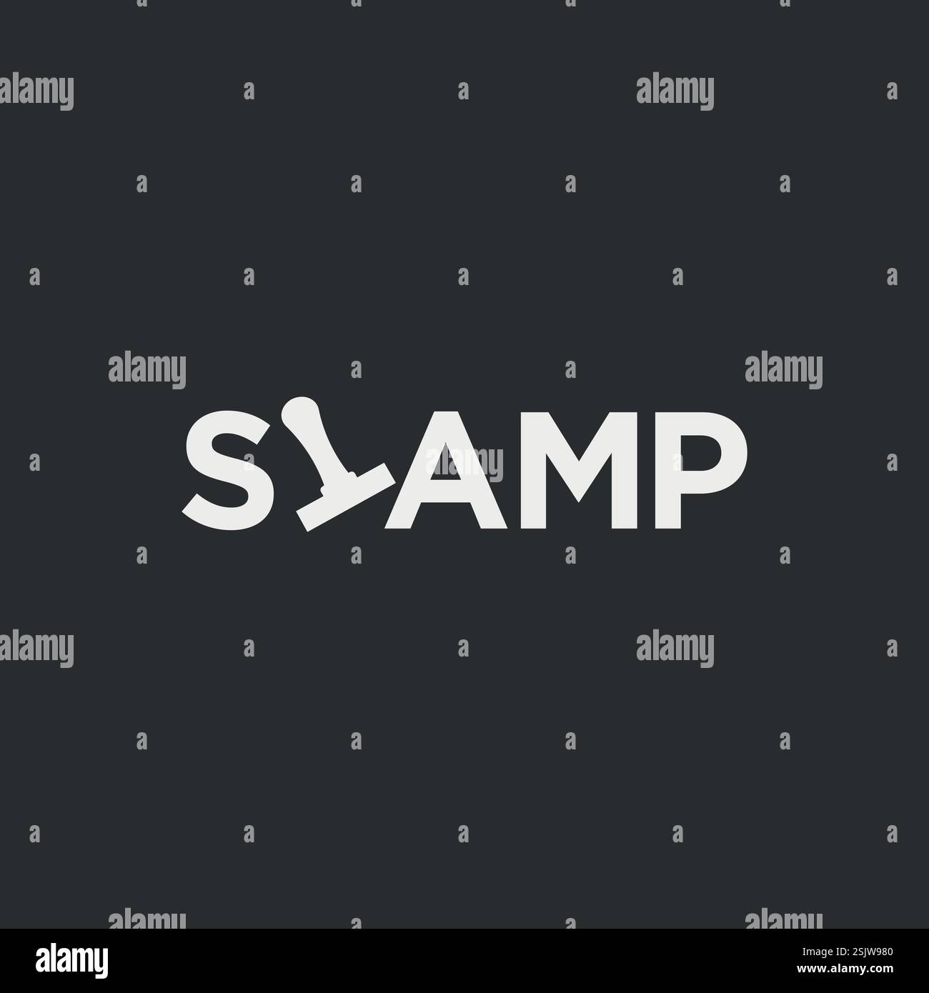 Vector stamp text logo design Stock Vector Image & Art - Alamy