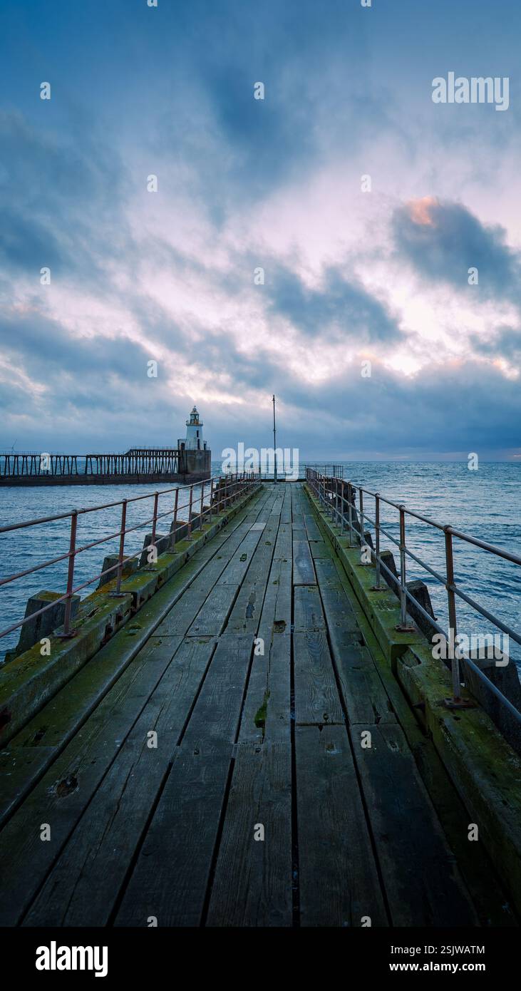 Blyth East and West Pier, Blyth Beach Northumberland, 2025 Stock Photo ...