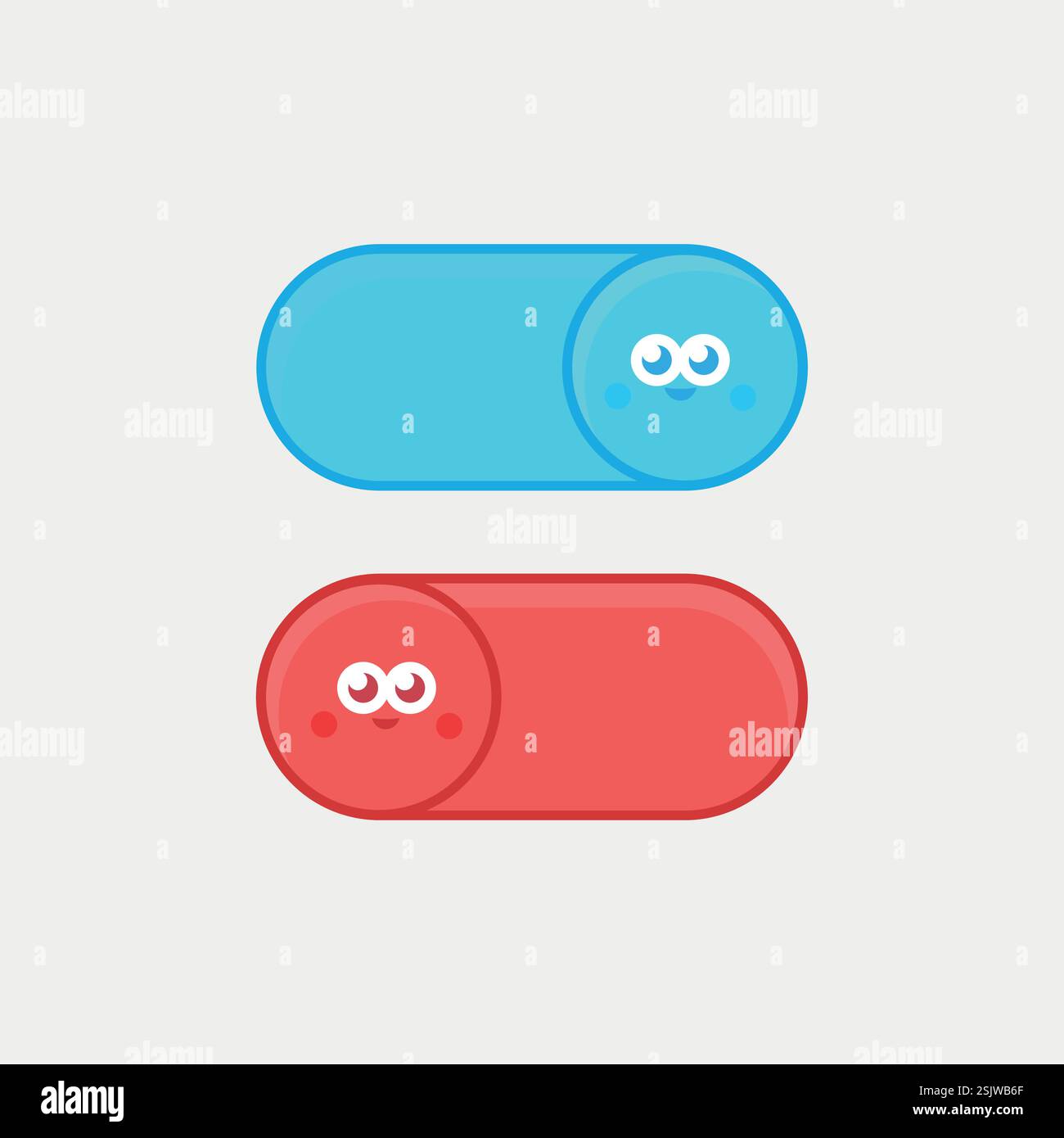 Vector illustration of cute switches Stock Vector Image & Art - Alamy