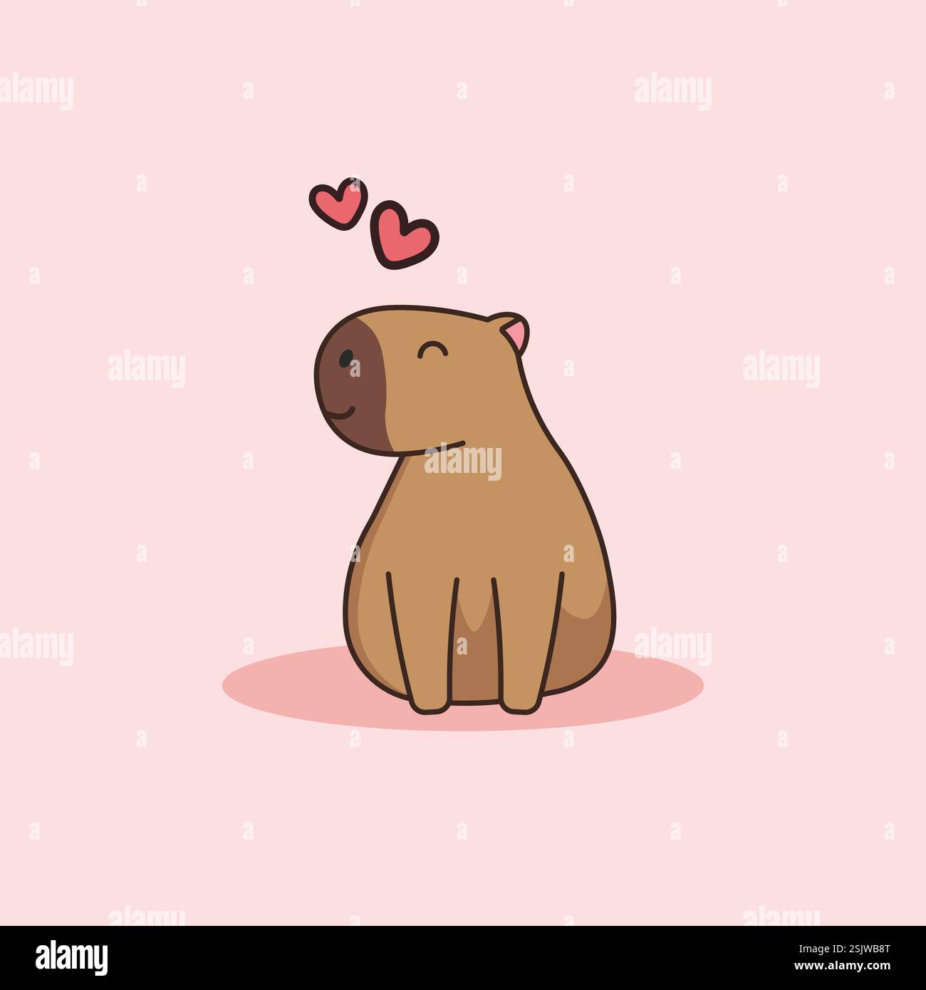 Cute capybara largest rodent in the world Stock Vector Image & Art - Alamy