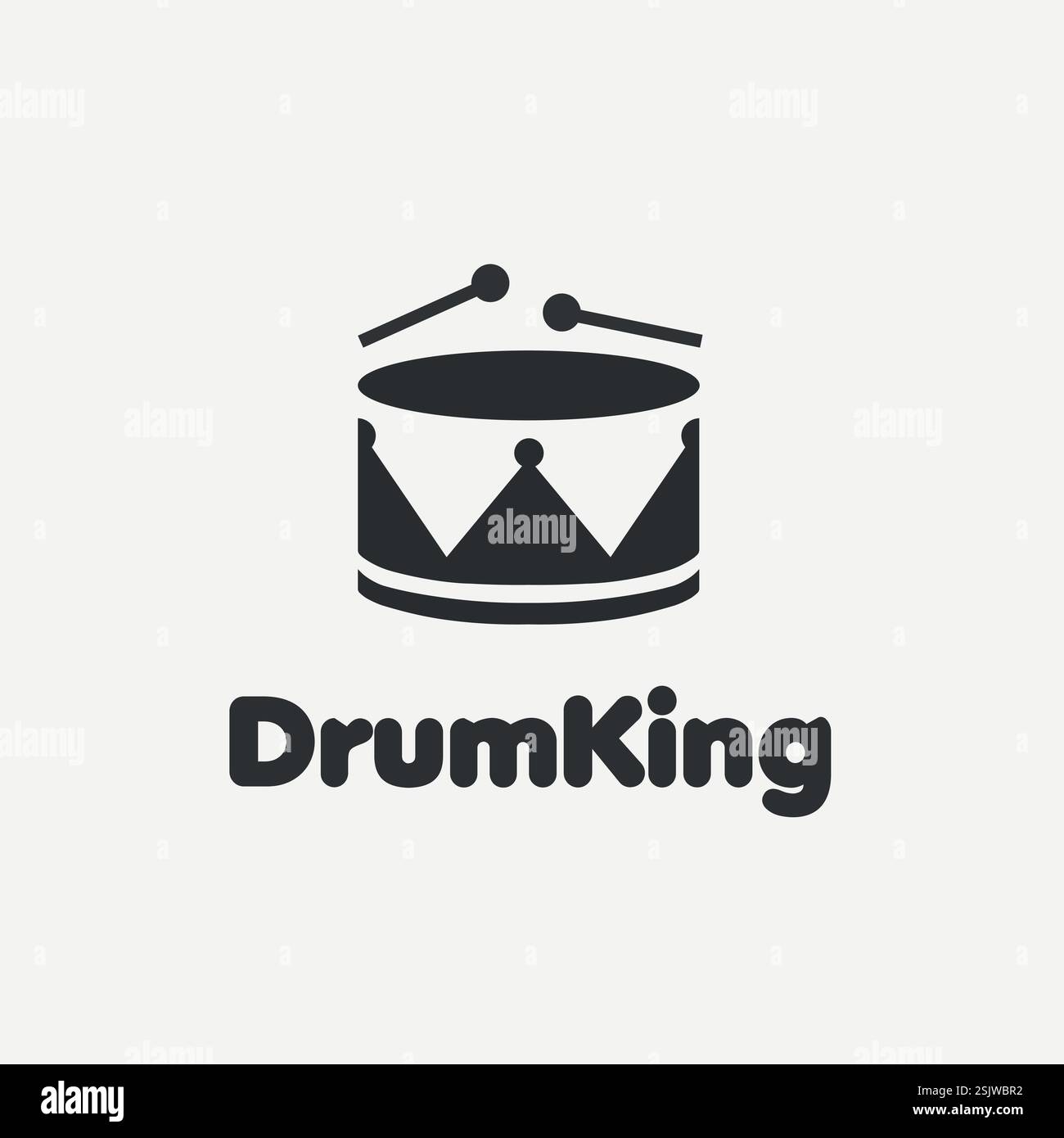 Vector drum text logo design Stock Vector Image & Art - Alamy