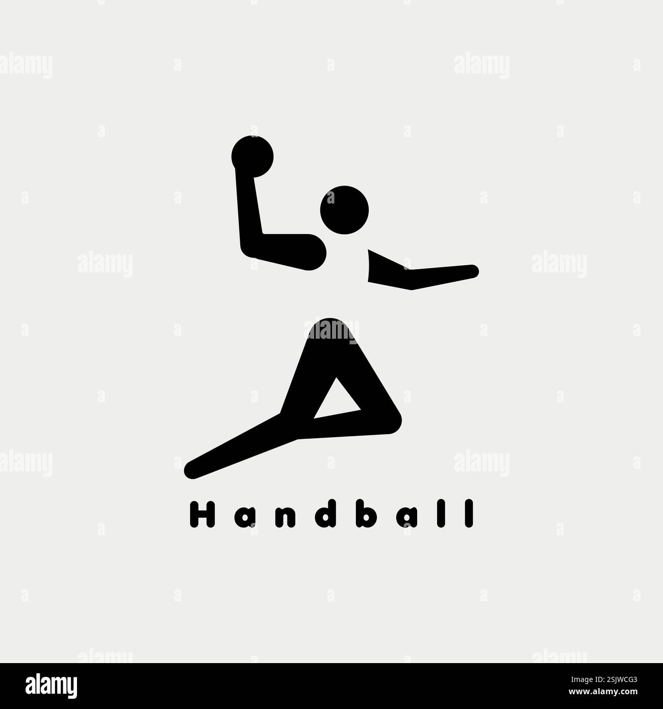 Vector illustration of handball logo Stock Vector Image & Art - Alamy