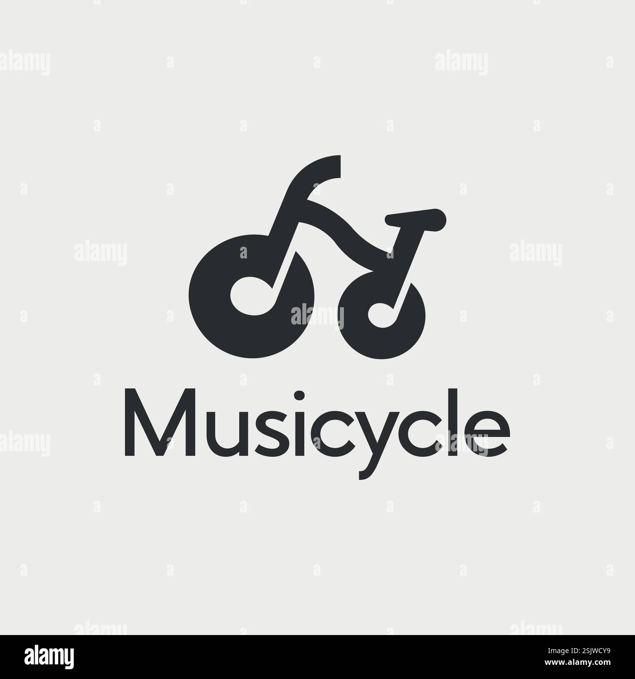 Vector music text logo design Stock Vector Image & Art - Alamy