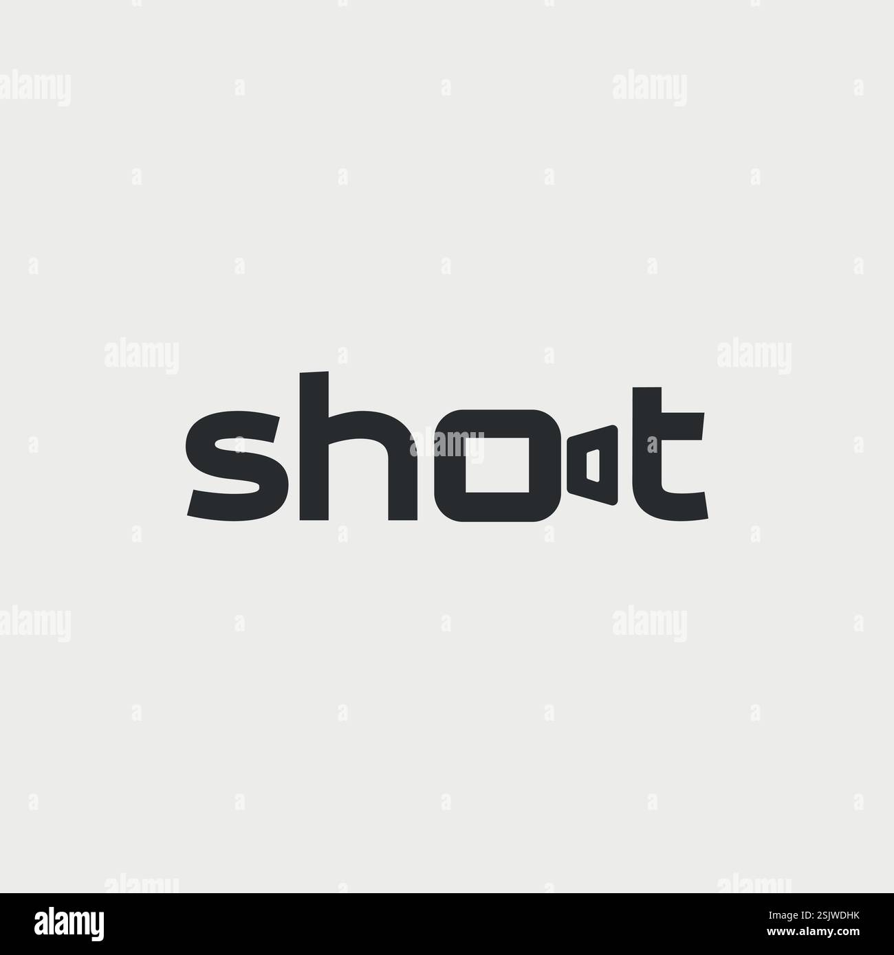 Vector shoot text logo design Stock Vector Image & Art - Alamy