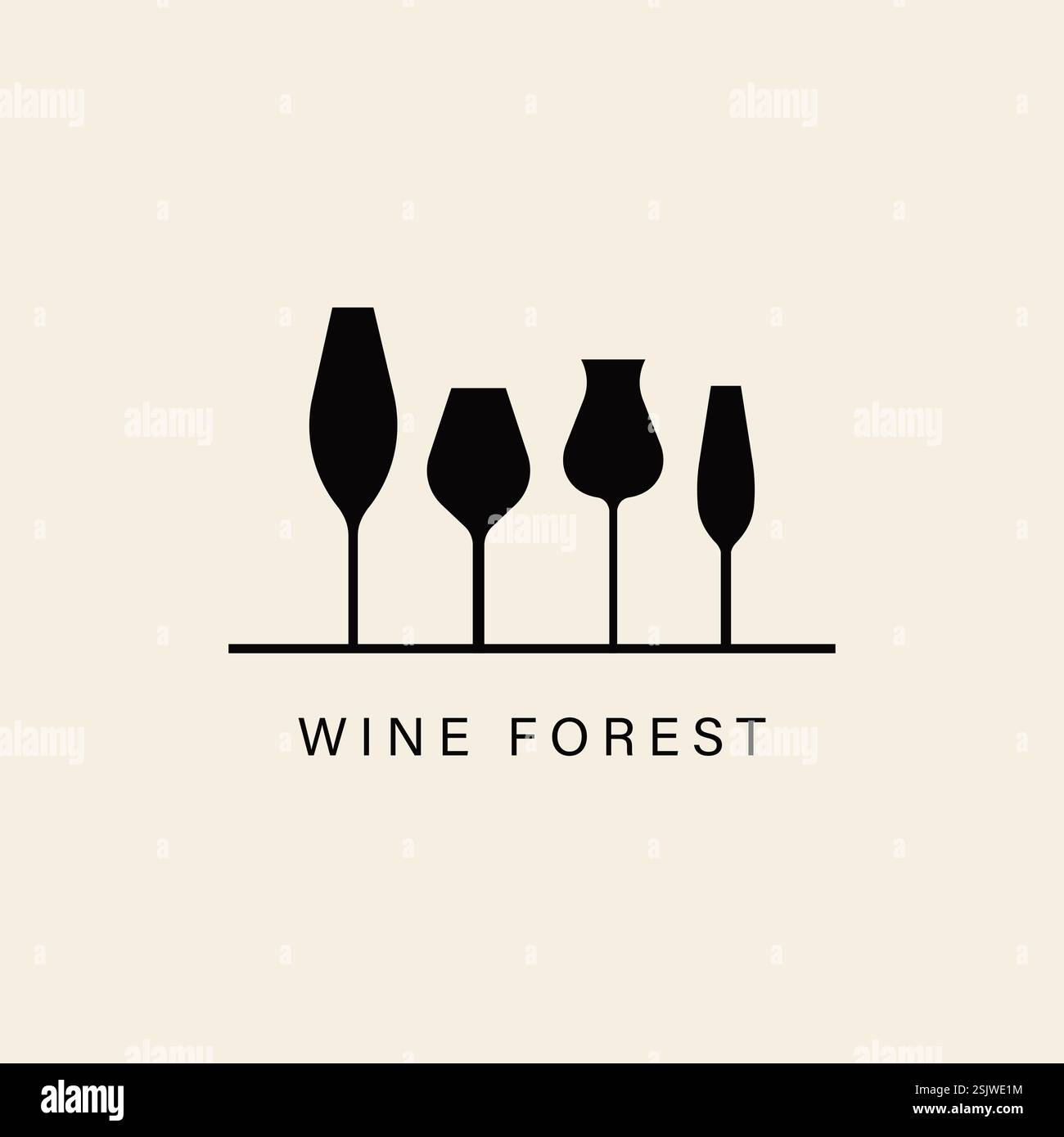 White wine vector poster Stock Vector Images - Alamy