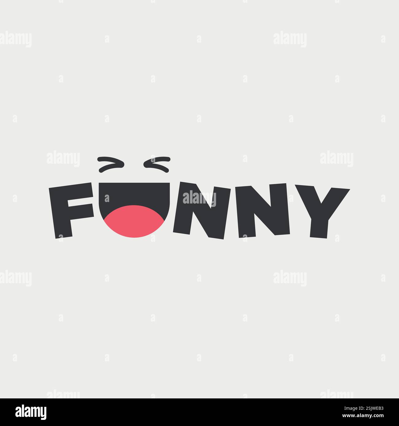Vector funny text minimal design Stock Vector Image & Art - Alamy