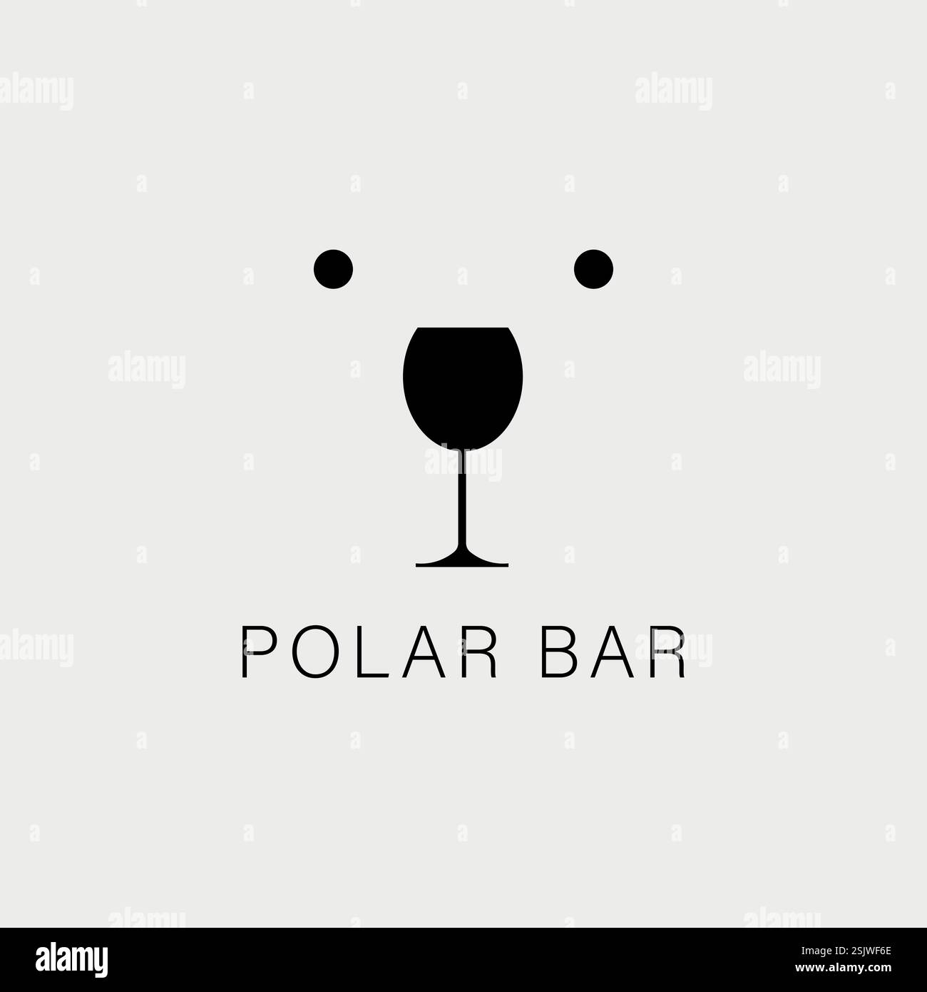 Vector polar bar text logo design Stock Vector Image & Art - Alamy