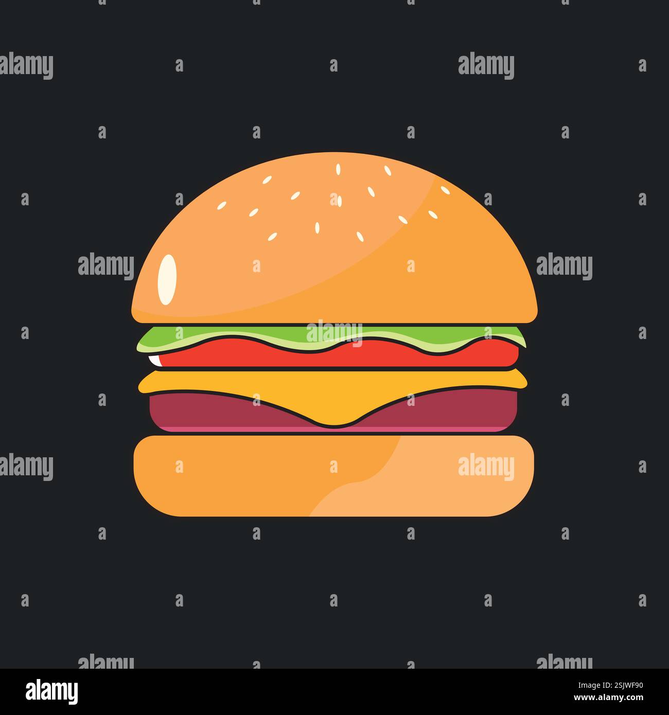 Vector fast food menu colorful icon Stock Vector Image & Art - Alamy