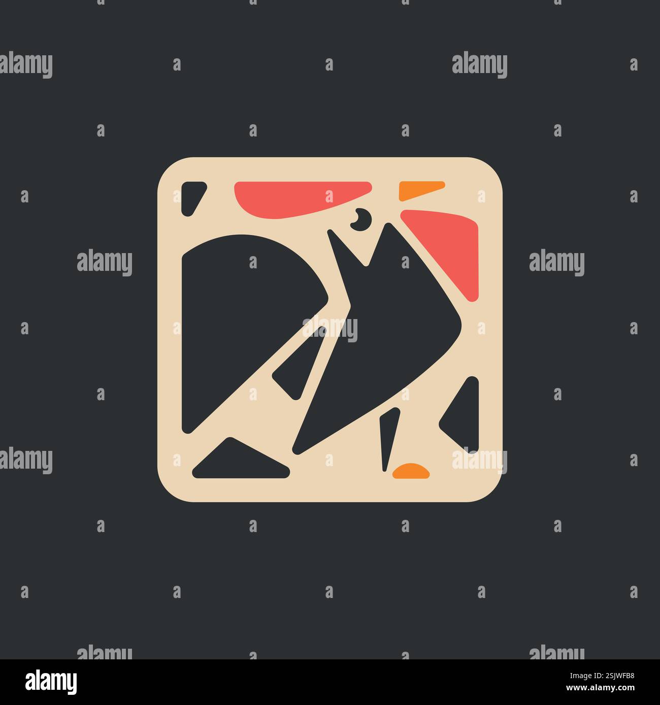 Vector illustration of chicken logo Stock Vector Image & Art - Alamy