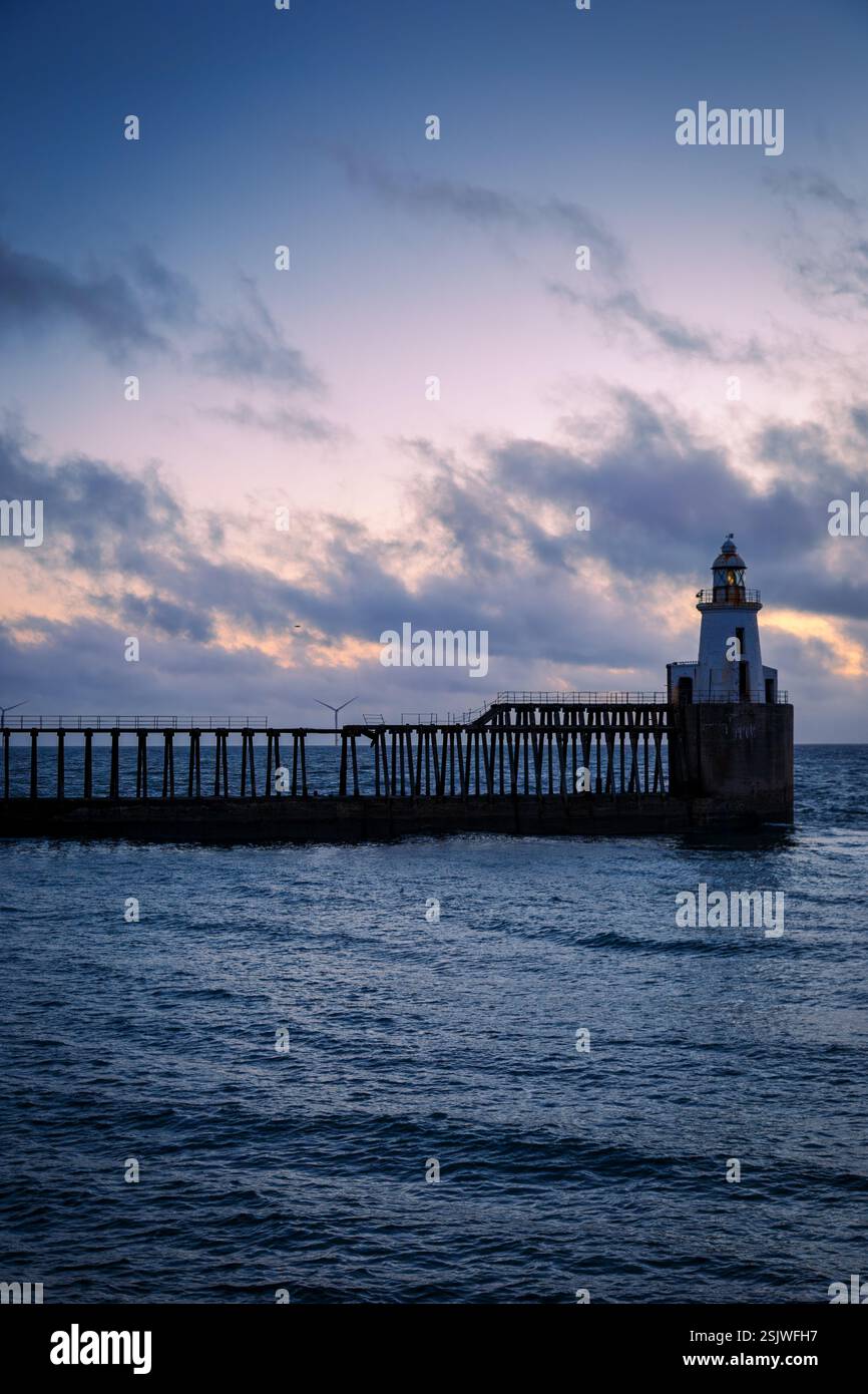 Blyth East and West Pier, Blyth Beach Northumberland, 2025 Stock Photo ...