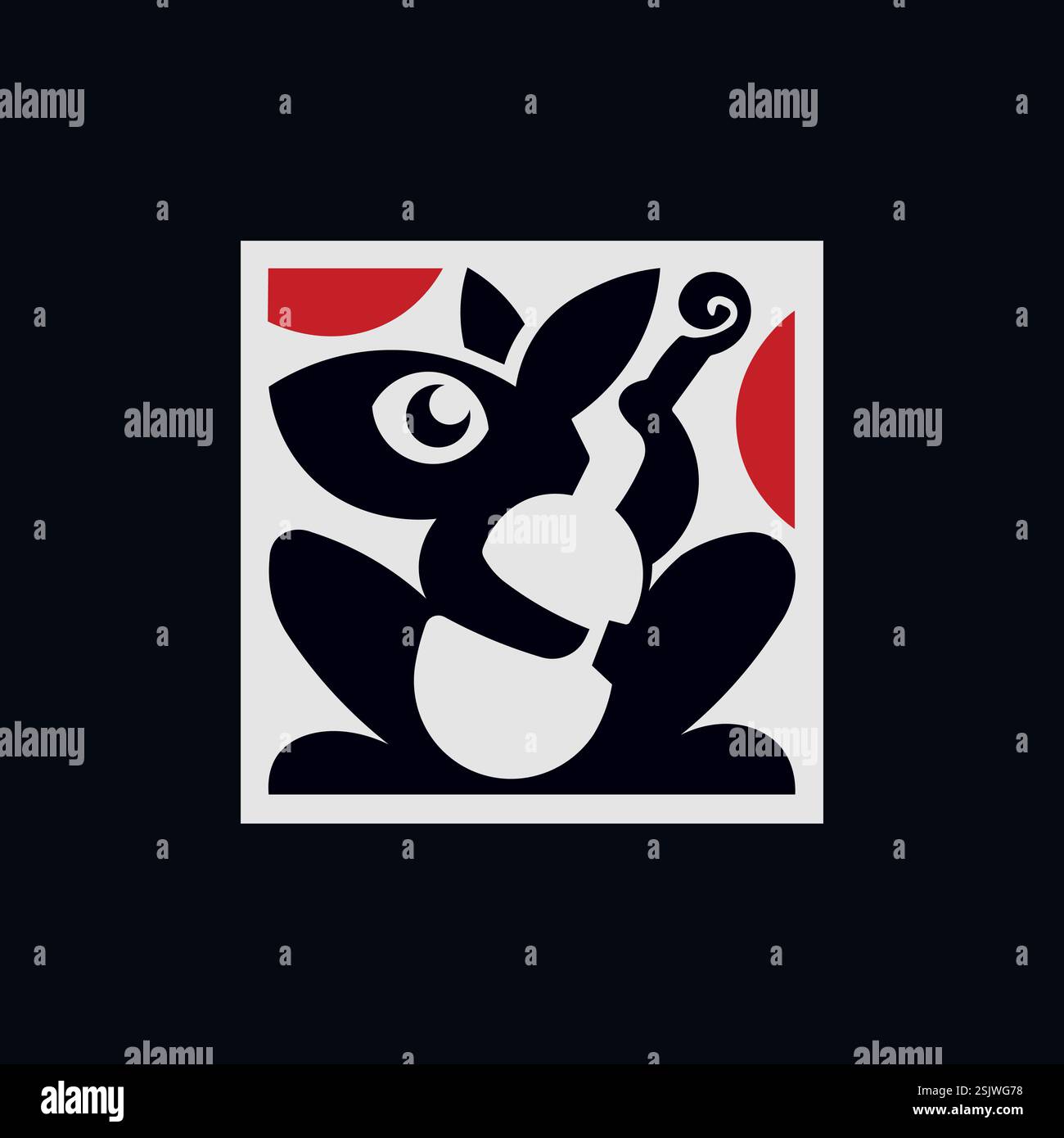 Vector illustration of rabbit logo Stock Vector Image & Art - Alamy