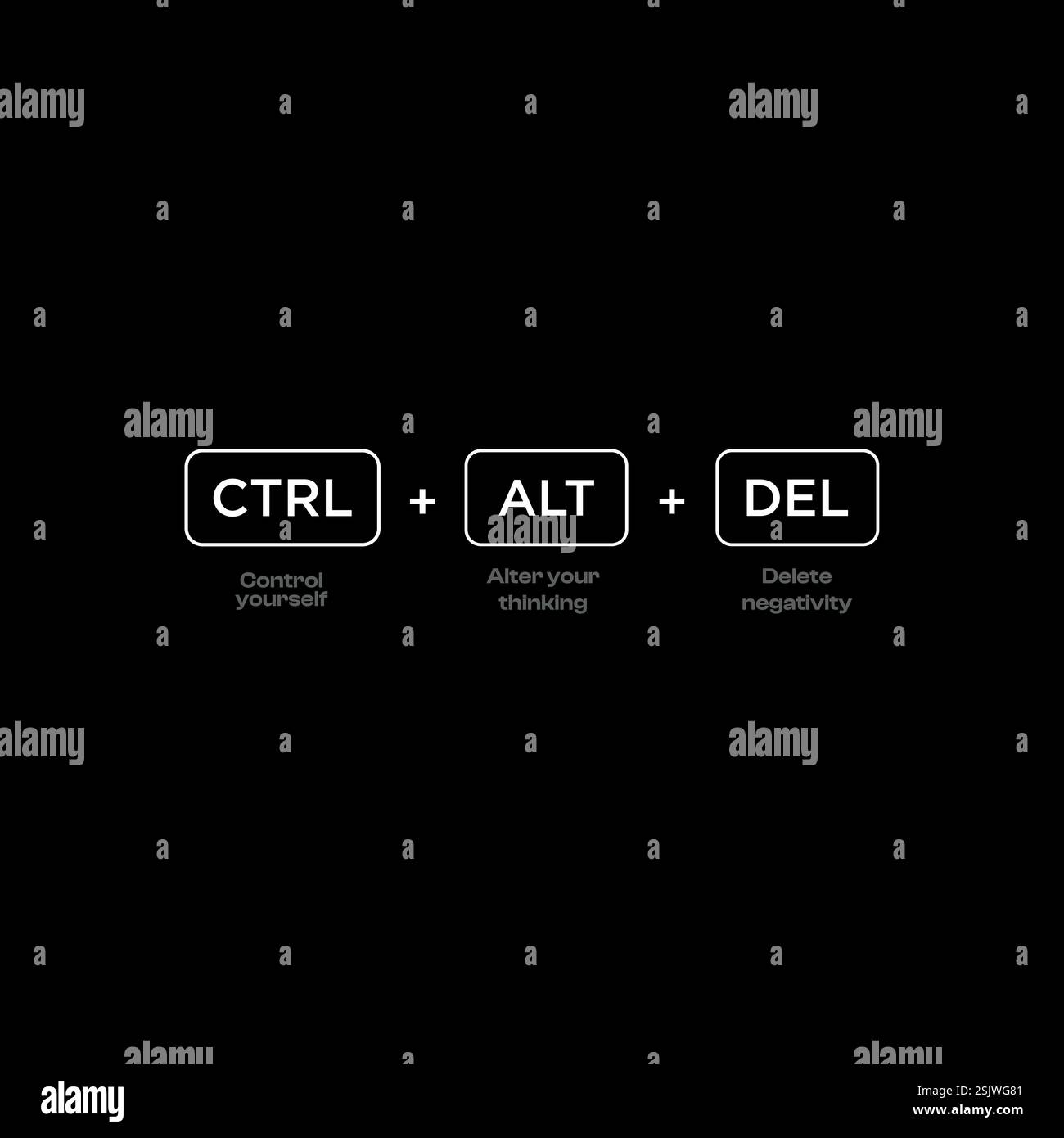 Black word control banner Stock Vector Images - Alamy