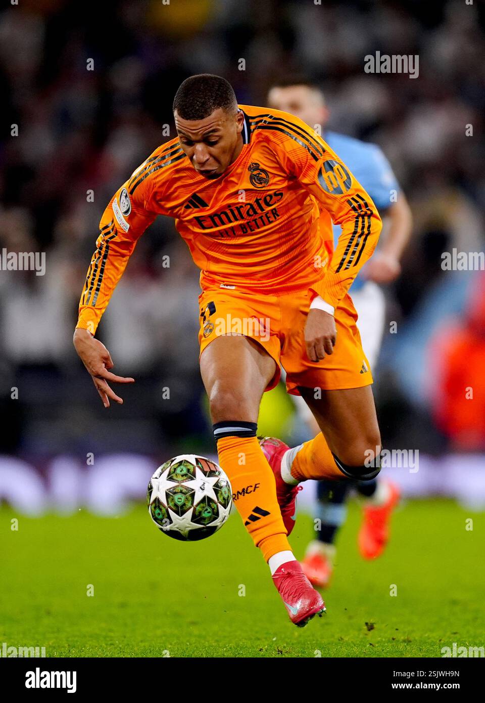 Real Madrid's Kylian Mbappe during the UEFA Champions League Knockout ...