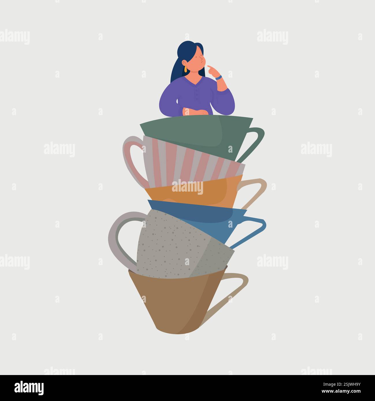 Delicious coffee latte art Stock Vector Images - Alamy