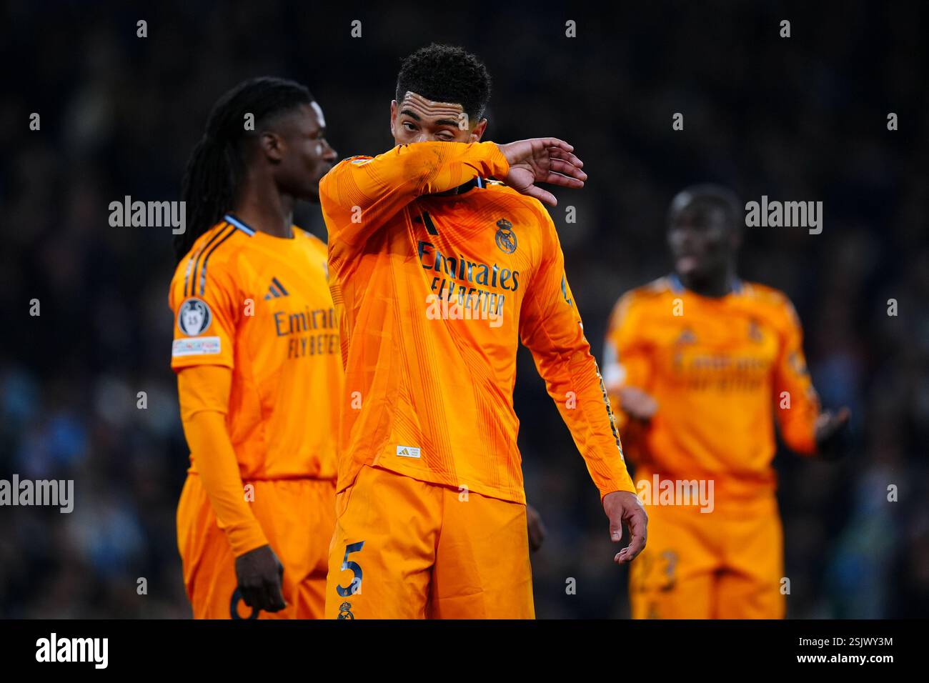 Real Madrid's Jude Bellingham reacts during the UEFA Champions League ...