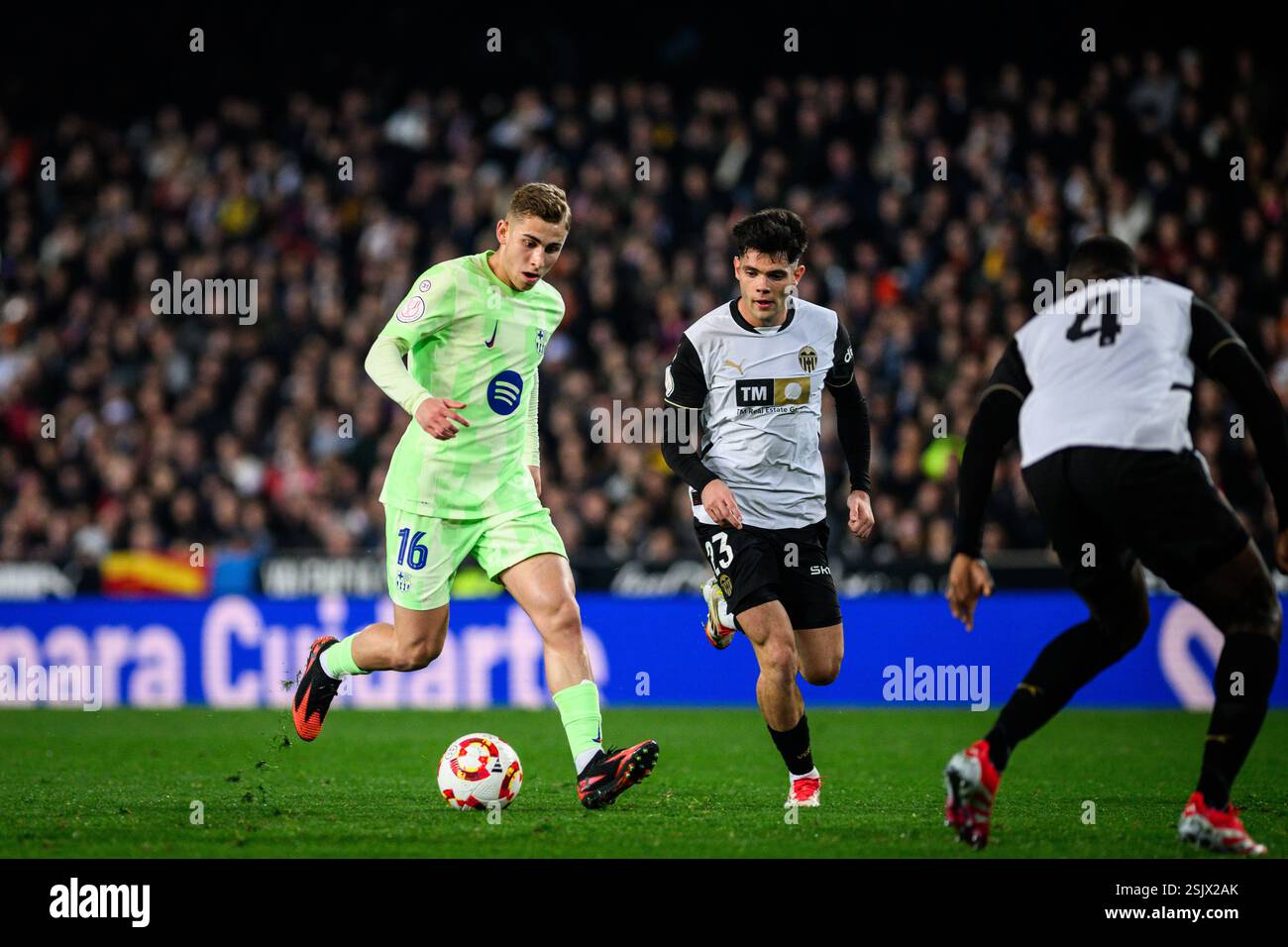 FC Barcelona's Spanish player Fermin Lopez Marin in action during a ...