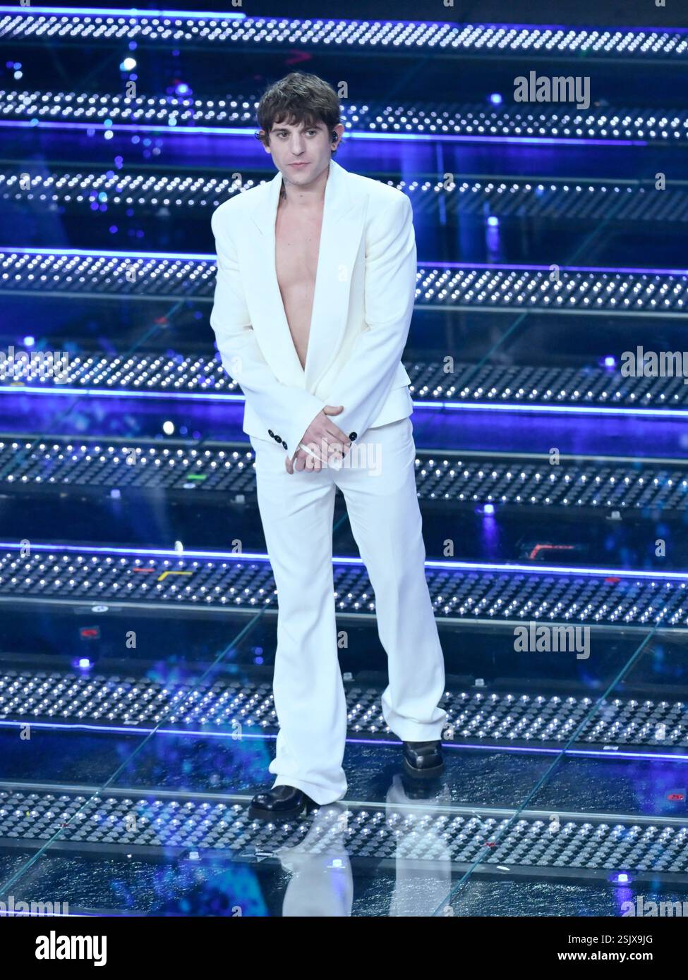 Sanremo, 75th Italian Song Festival 2025 - First Evening. In the Photo ...