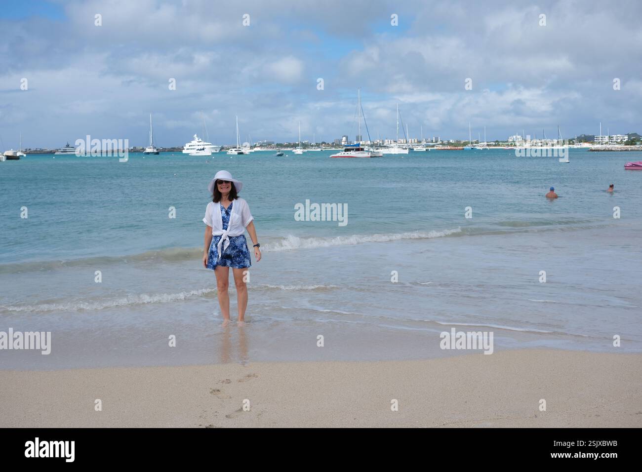Simpson Bay Beach, St. Maarten Stock Photo - Alamy