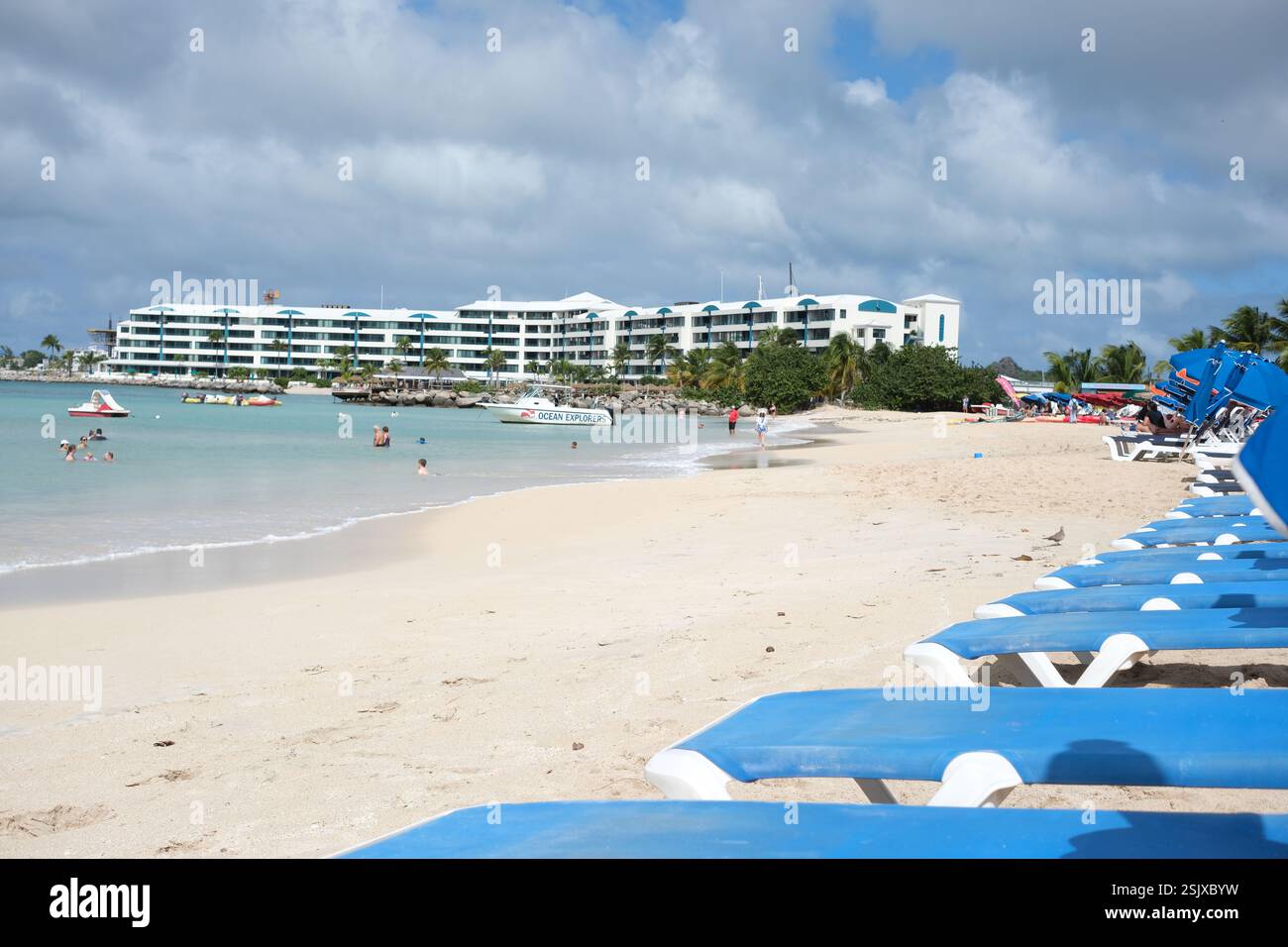 Simpson Bay Beach, St. Maarten Stock Photo - Alamy