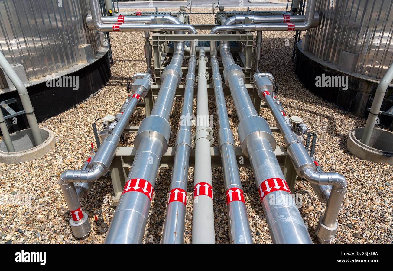 Industrial fire protection pipeline system showcasing reliable ...
