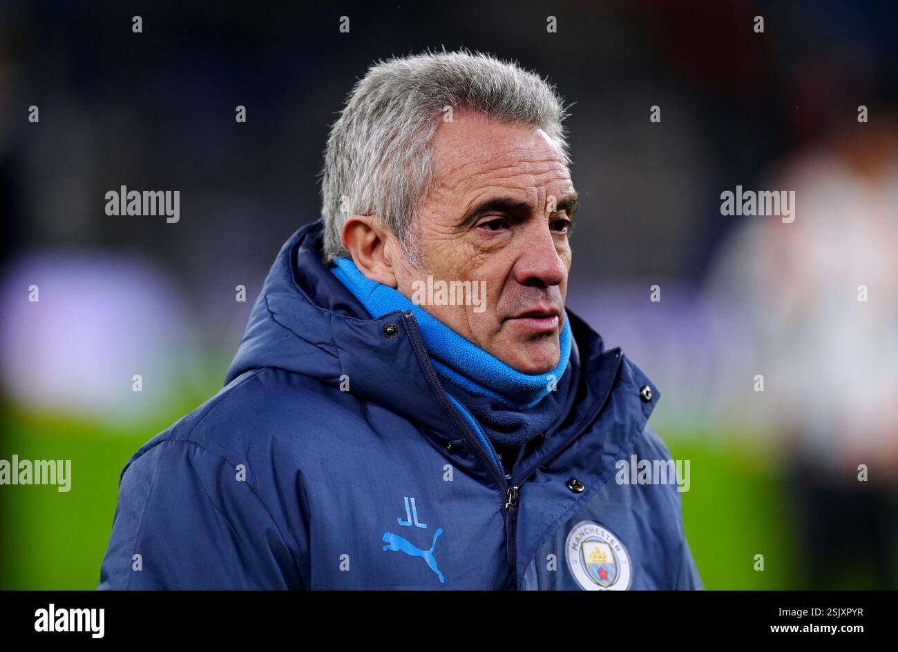 Manchester City assistant manager Juanma Lillo during the UEFA ...