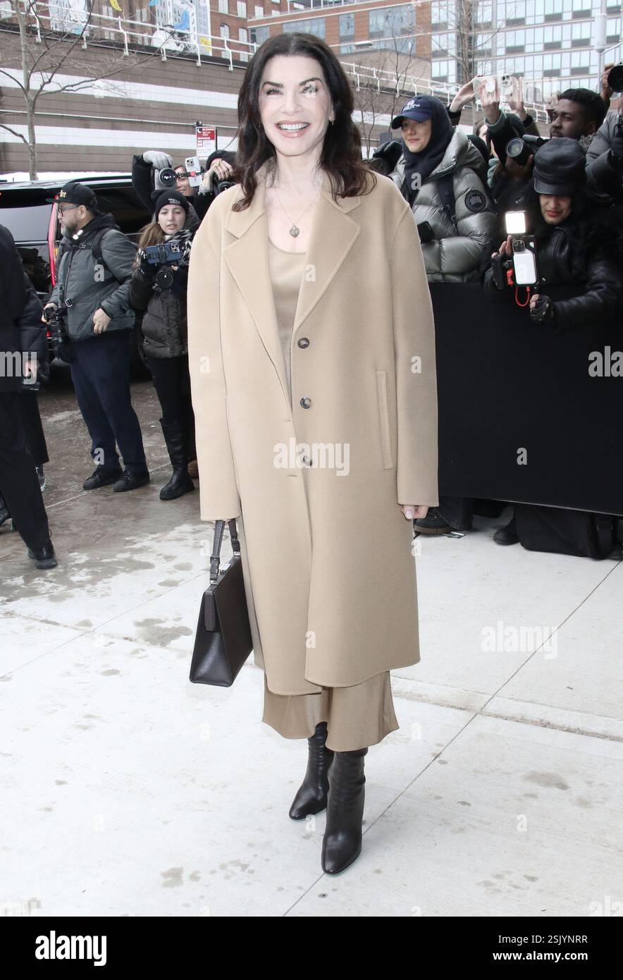 New York, NY, USA. 11th Feb, 2025. Julianna Margulies seen arriving at ...