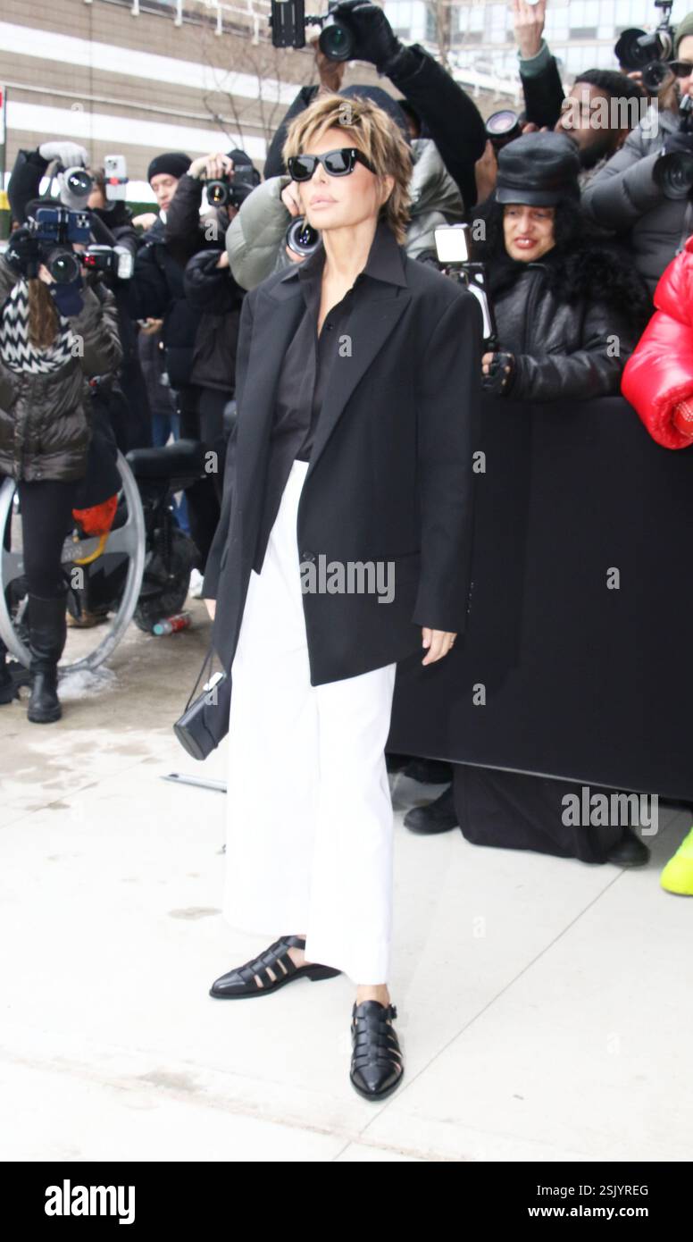 New York, NY, USA. 11th Feb, 2025. Lisa Rinna seen arriving at Michael ...