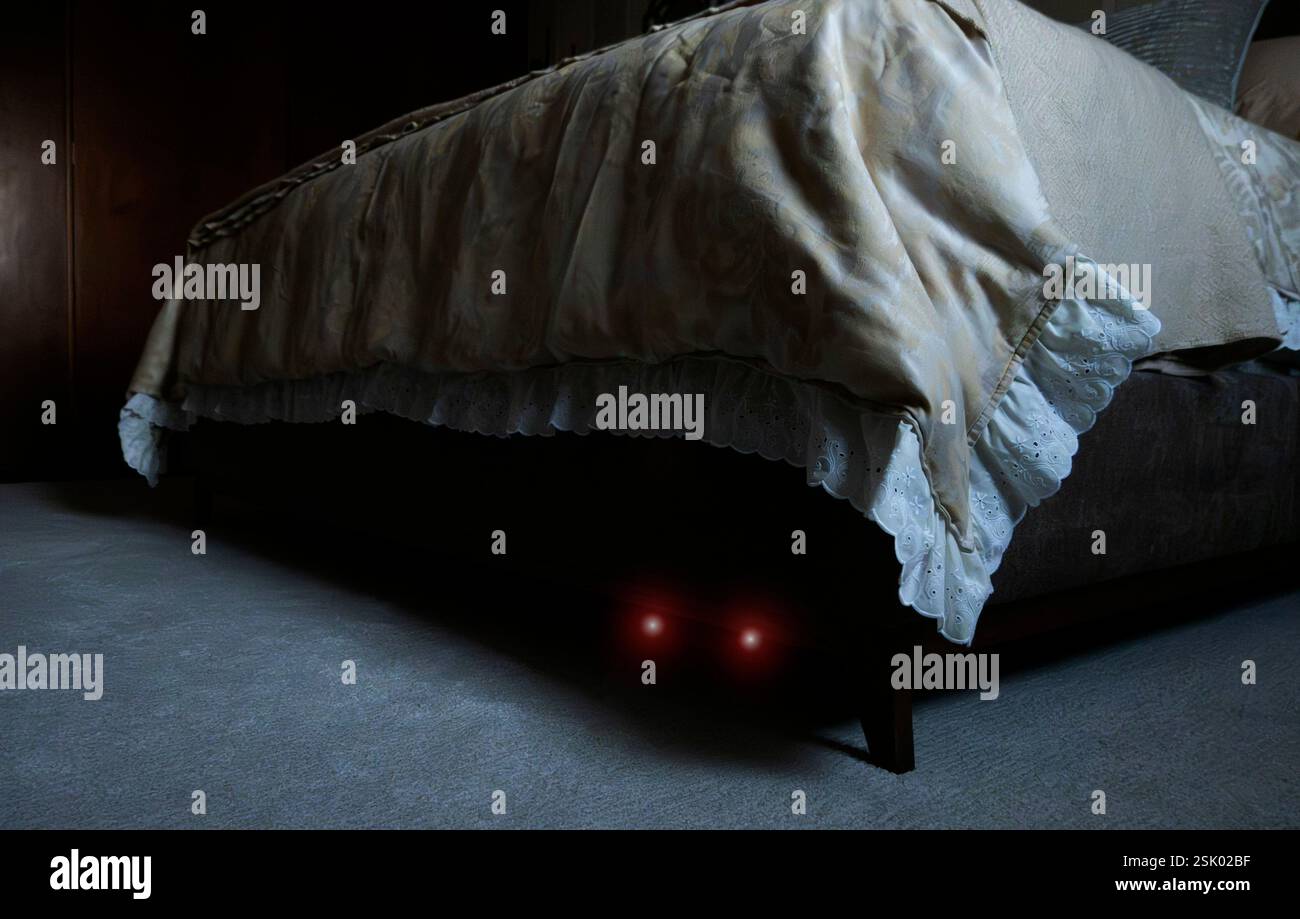 Hiding under bed hi-res stock photography and images - Alamy
