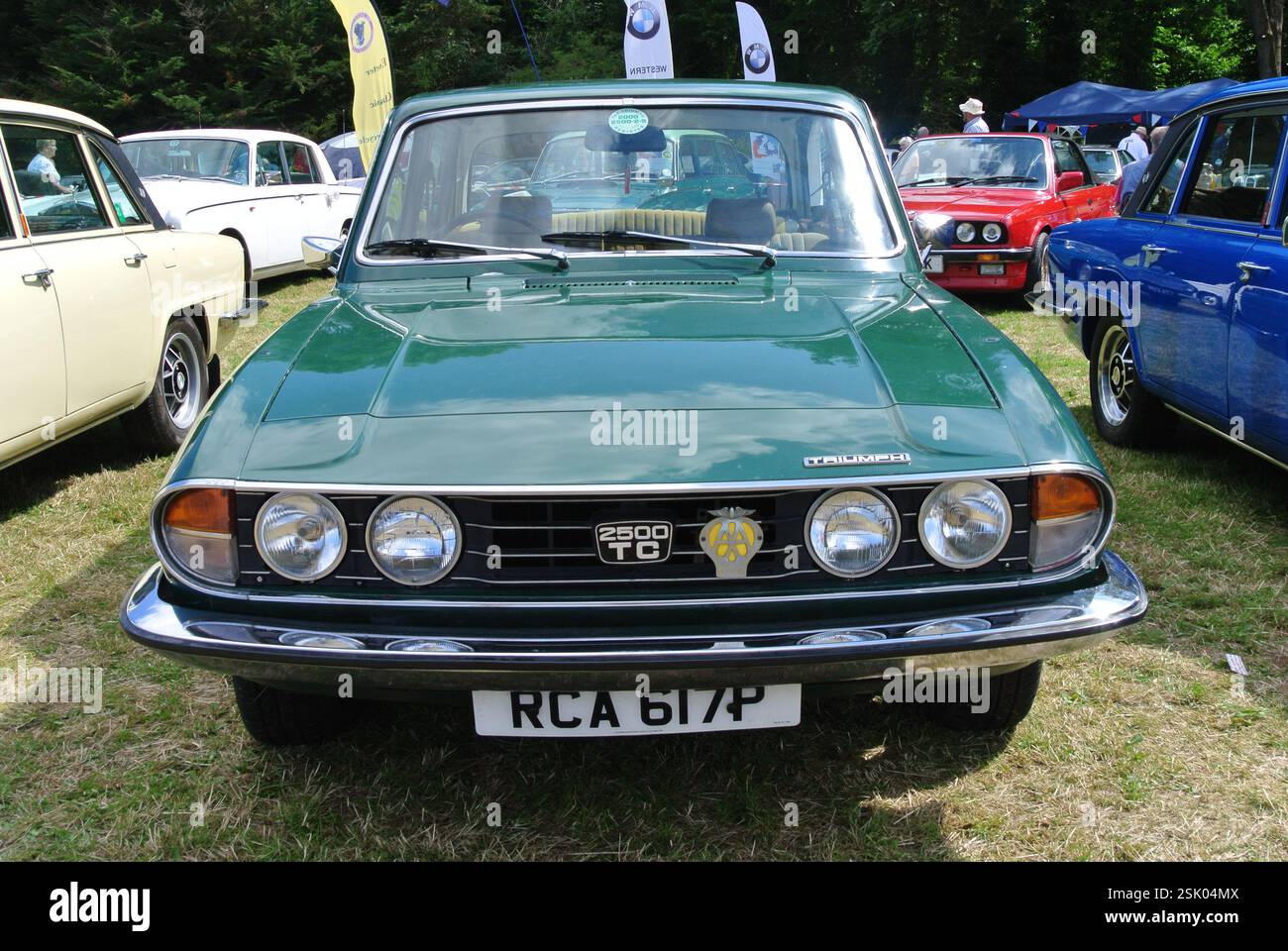 A 1976 Triumph 2500 TC parked on display at the 49th Historic Vehicle ...
