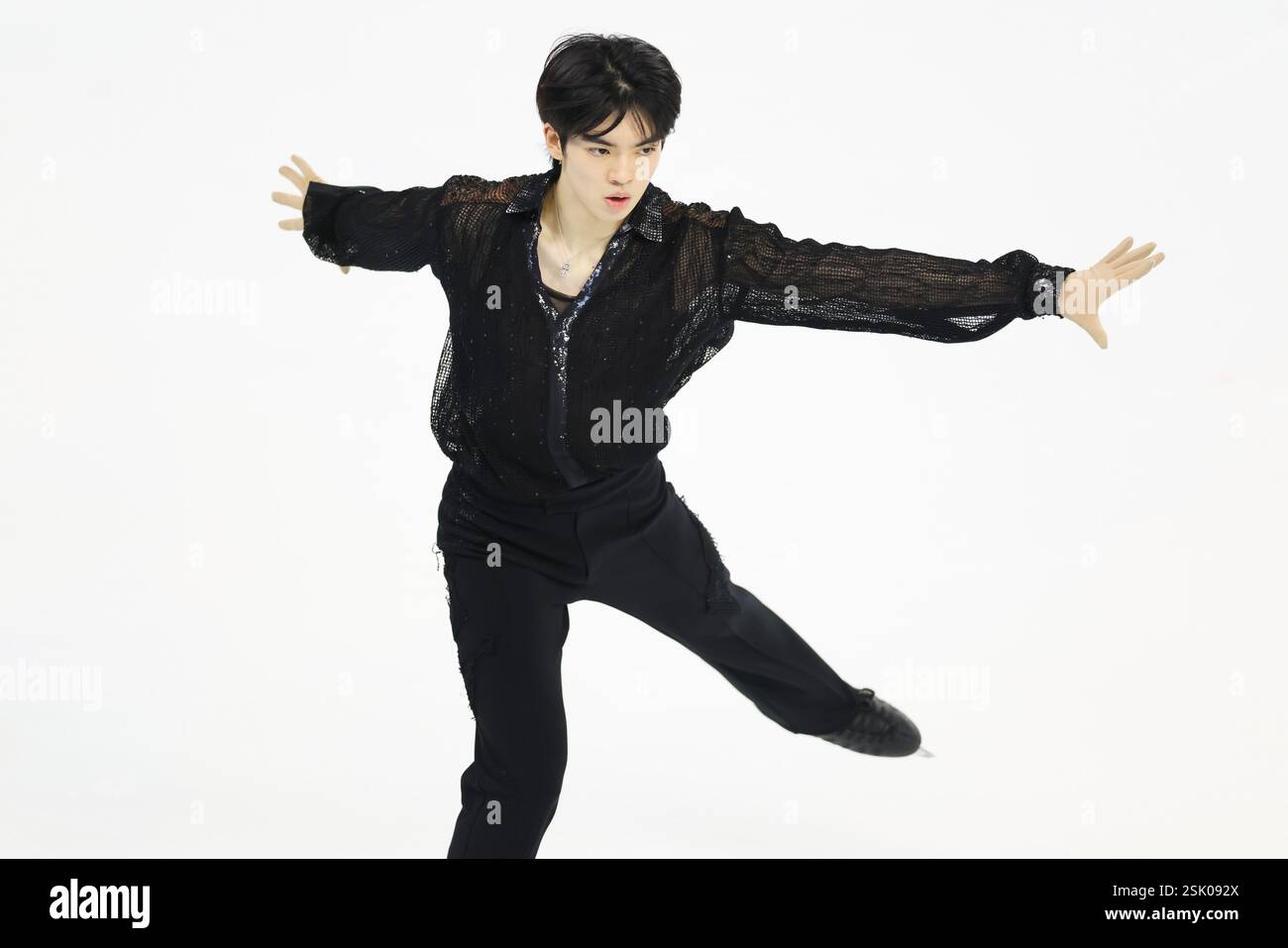 Harbin, China. 11th Feb, 2025. Cha Junhwan (KOR) Figure Skating : Men's ...