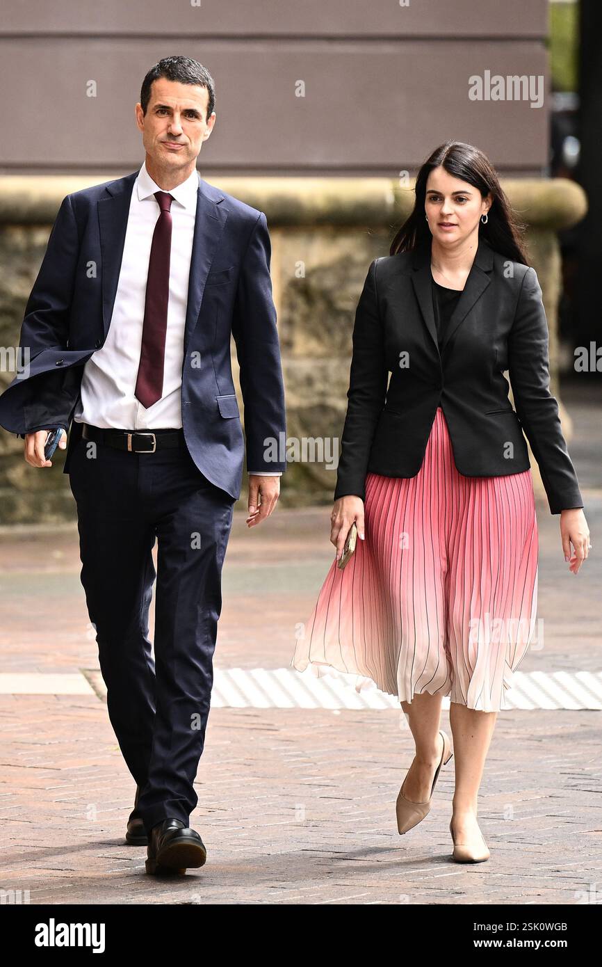 Sydney, Australia. 12th Feb, 2025. Ben Latimer arrives at the Federal Court of Australia in ...