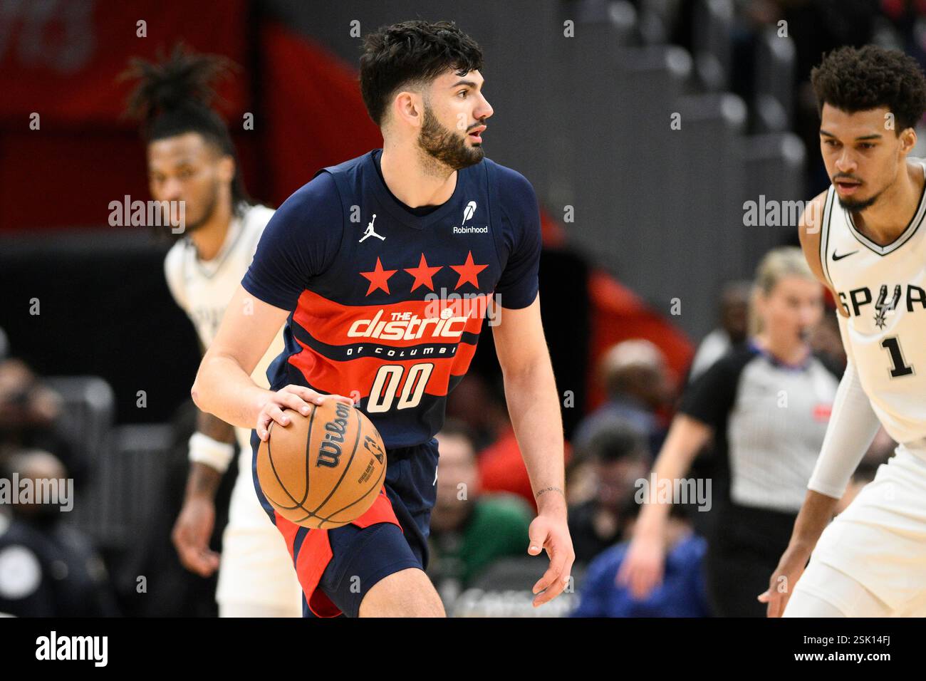 Washington Wizards forward Tristan Vukcevic (00) in action during the ...