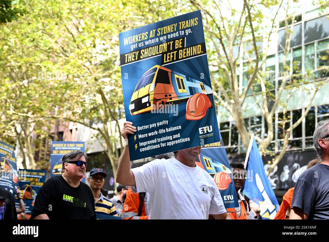 Sydney, Australia. 12th Feb, 2025. NSW and ACT Electrical Trades Union ...