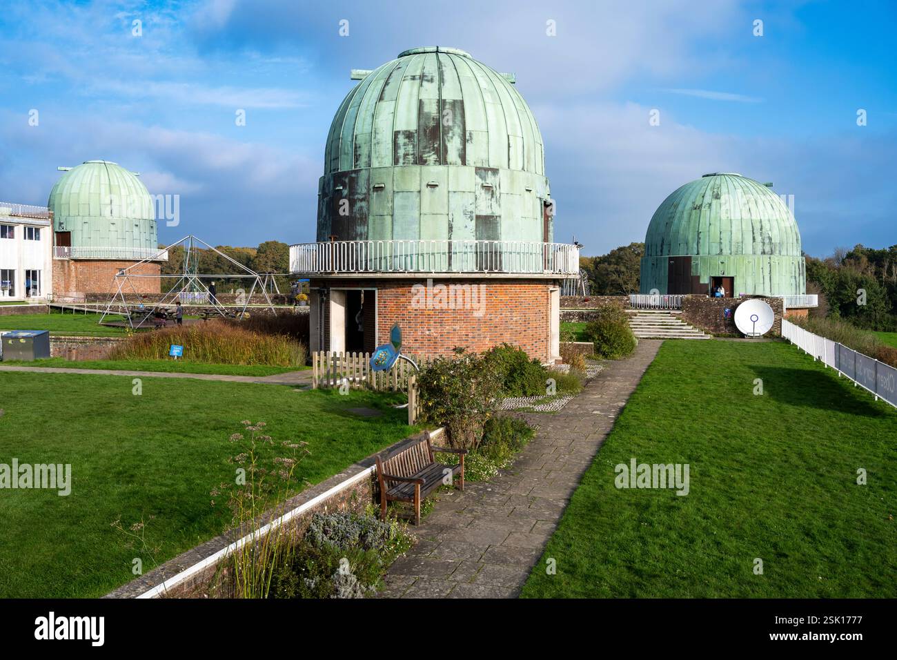 The domes of the Science Centre at Herstmonceux which previously housed ...