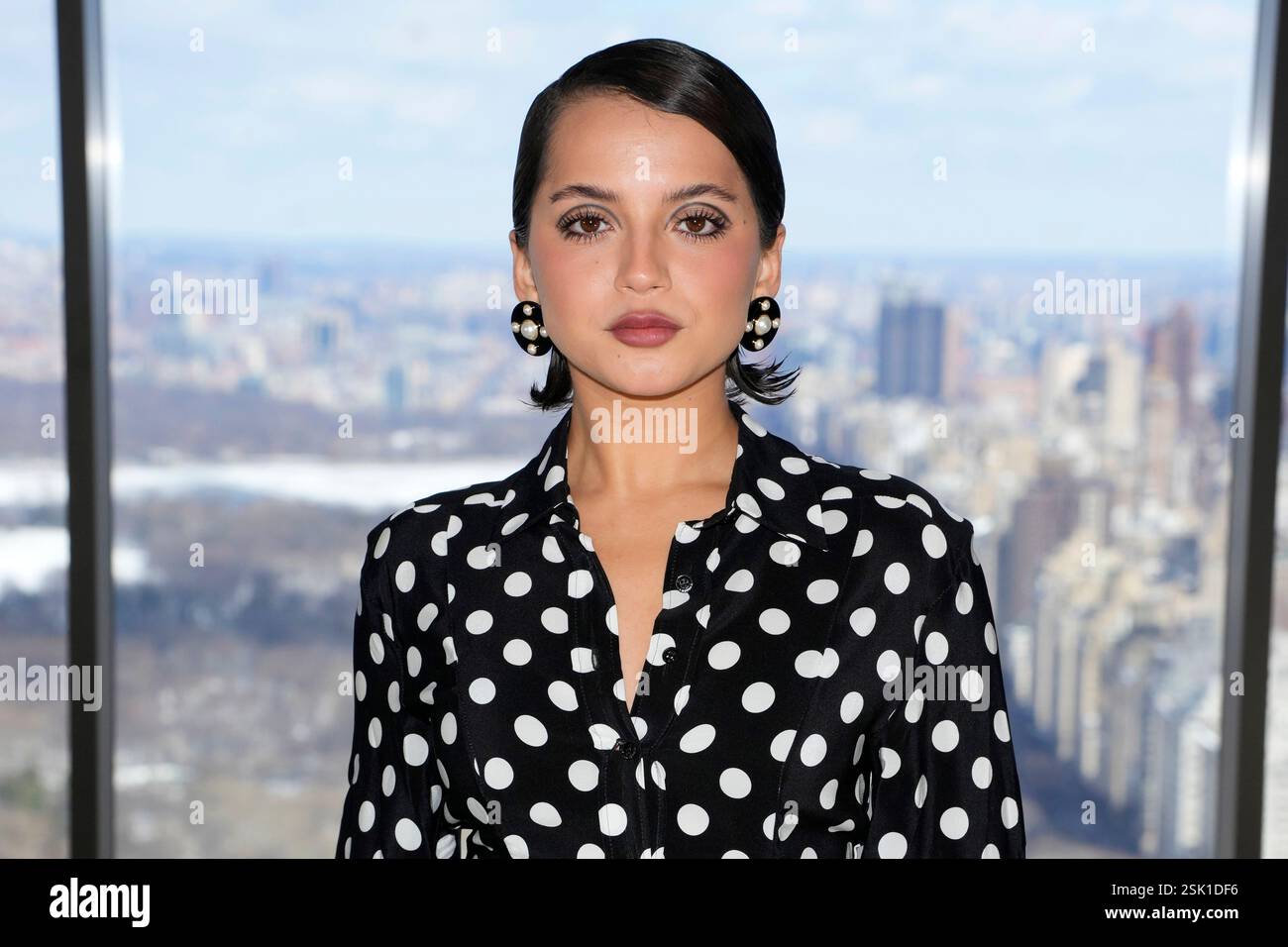 Isabela Merced attends the Carolina Herrera Fall/Winter 2025 fashion ...