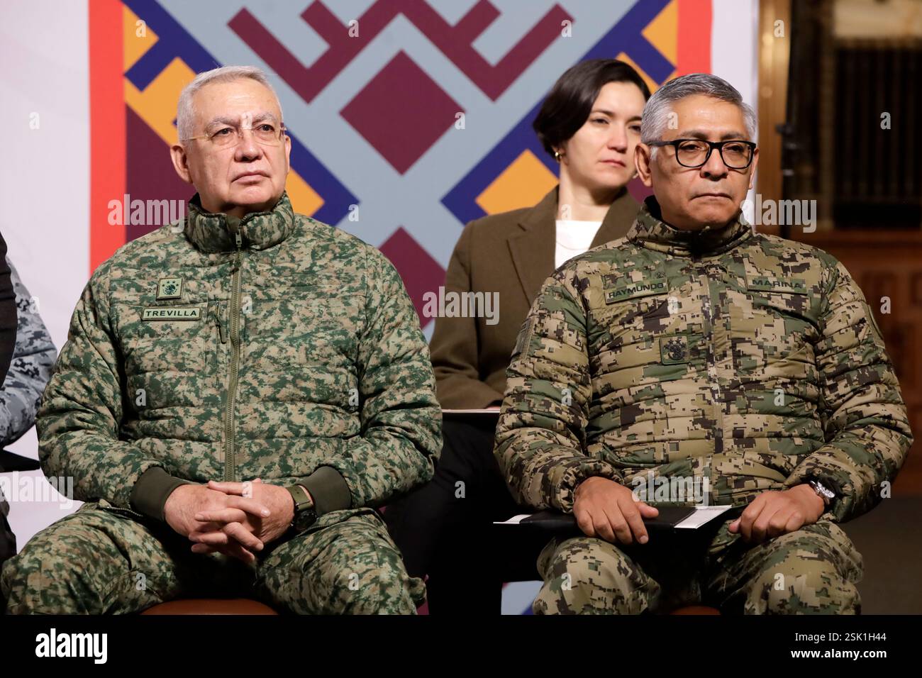 Secretary of National Defense, Ricardo Trevilla Trejo and the Secretary ...