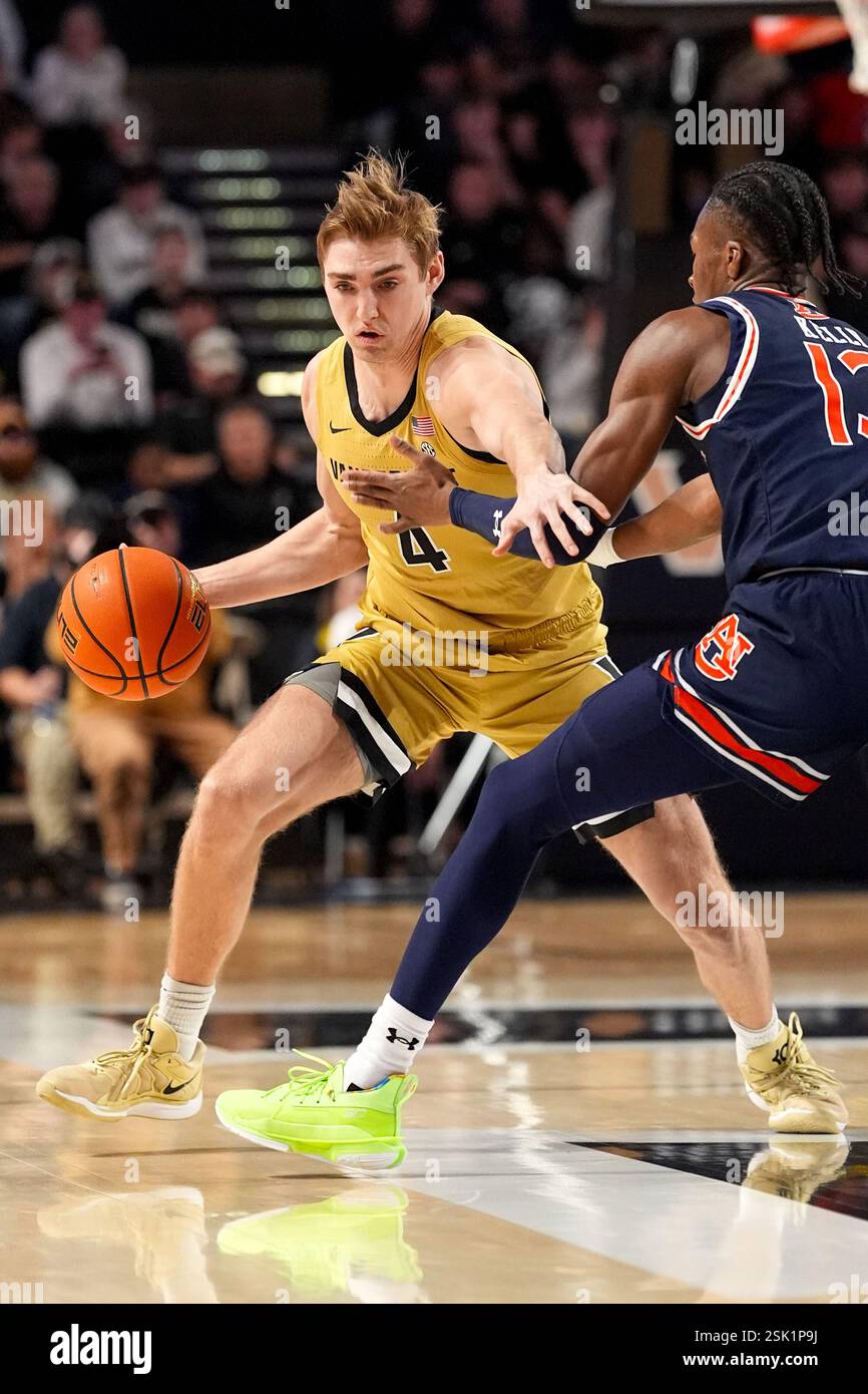Nashville, Tennessee, USA. 11th Feb, 2025. Vanderbilt guard Grant ...