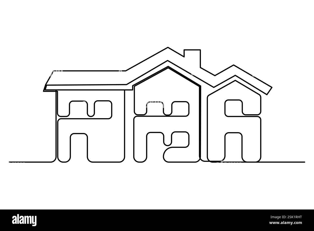 Roof outline Stock Vector Images - Alamy