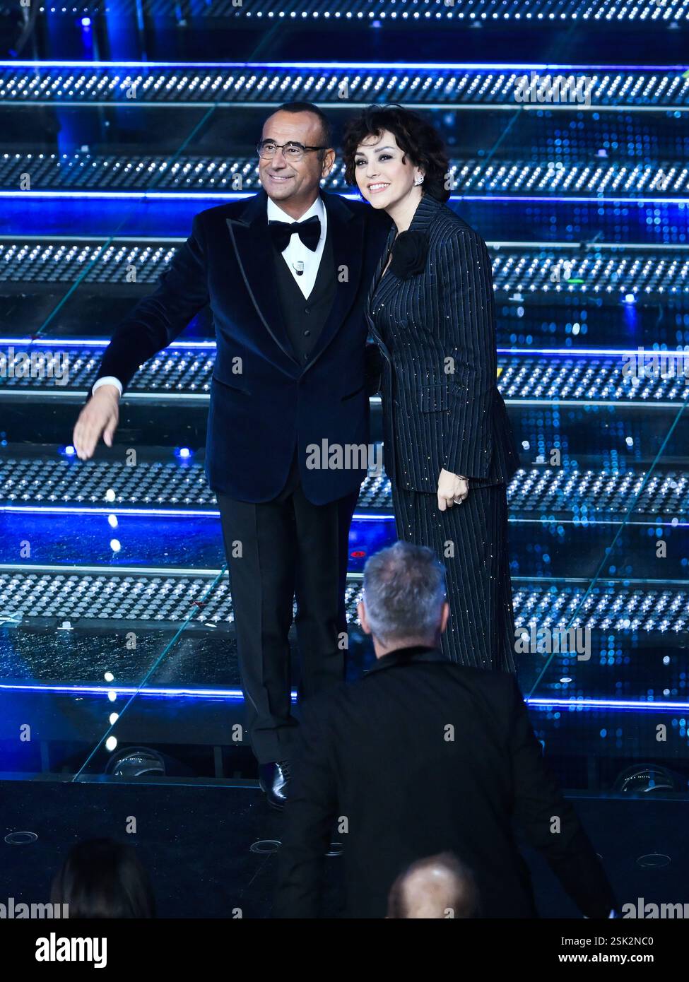 Sanremo, 75th Italian Song Festival 2025 - First Evening. In the Photo ...