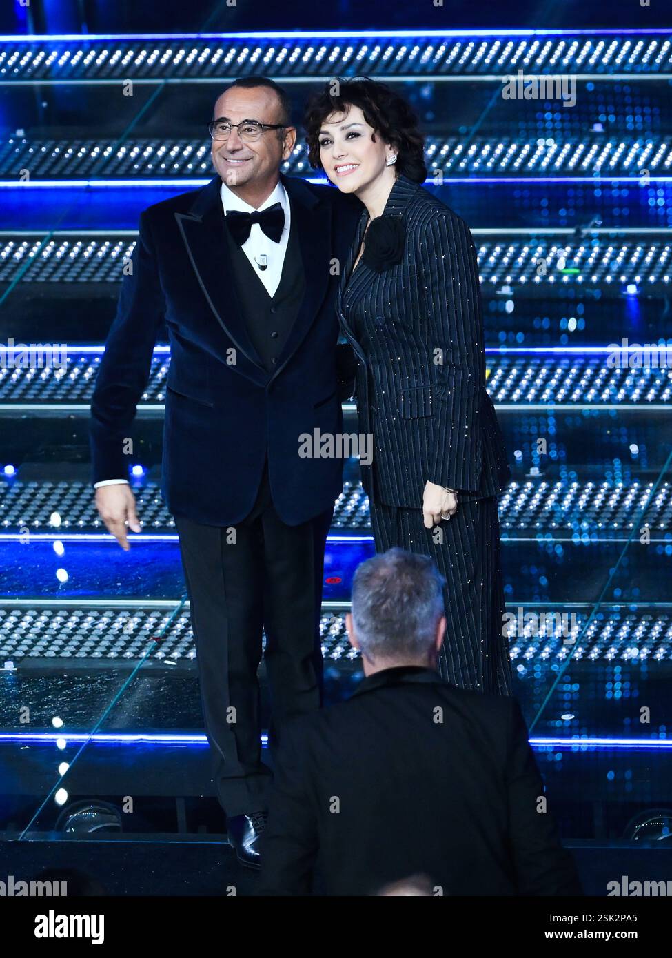 Sanremo, 75th Italian Song Festival 2025 - First Evening. In the Photo ...