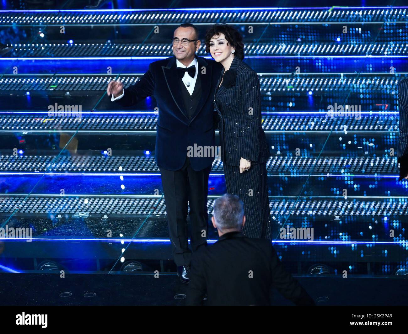 Sanremo, 75th Italian Song Festival 2025 - First Evening. In the Photo ...