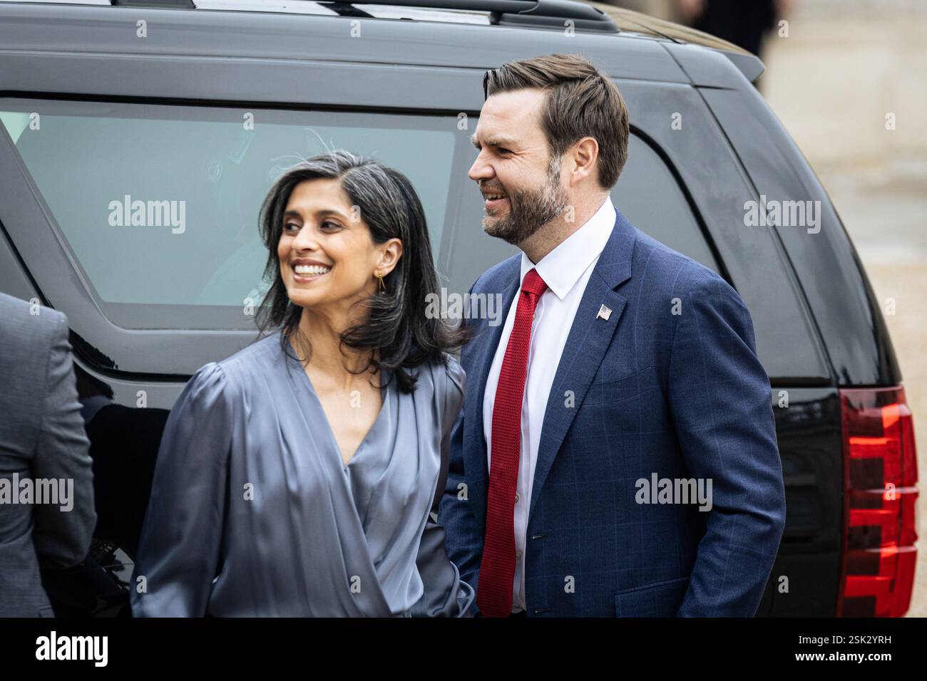 Paris, France. 11th Feb, 2025. Vice-President of the United States of ...