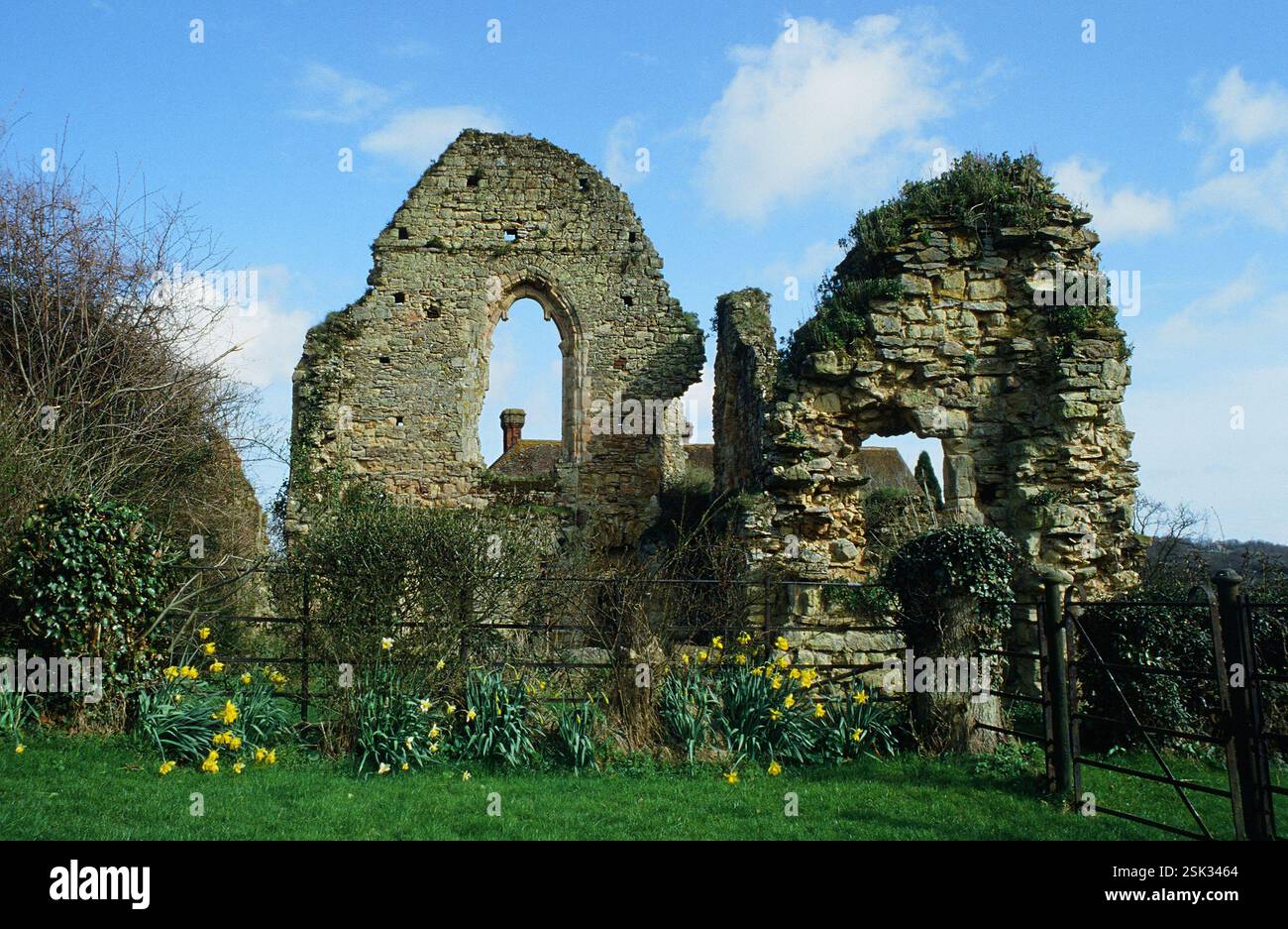 Medieval manor house remains at Crowhurst, East Sussex, UK Stock Photo ...