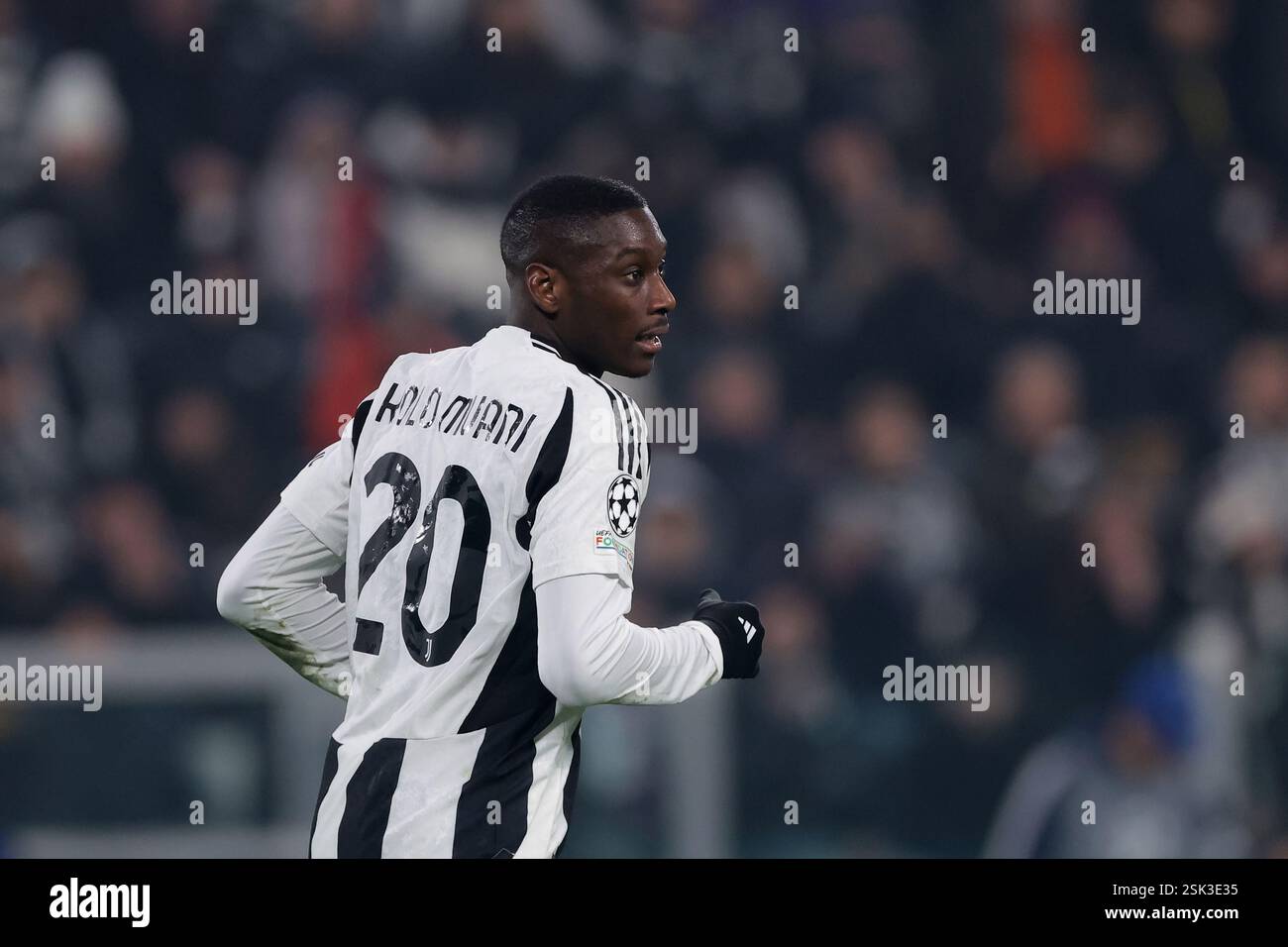 Turin, Italy. 11th Feb, 2025. Randal Kolo Muani of Juventus looks on ...
