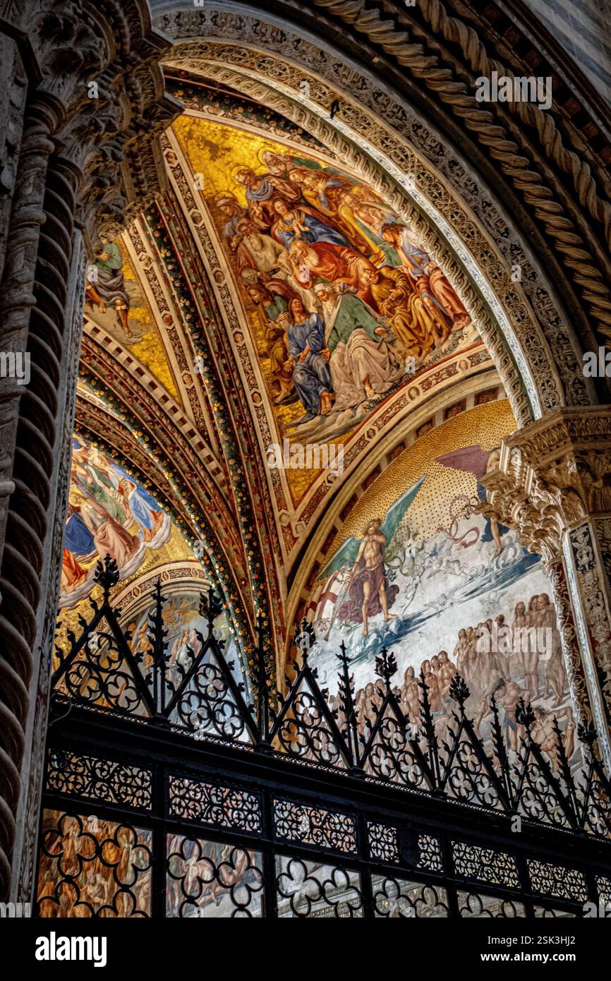Orvieto, Italy. 11th Feb, 2025. The Duomo of Orvieto, Italy is one of ...