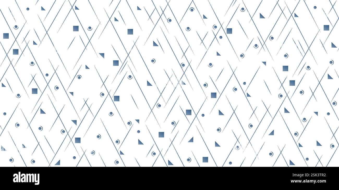 abstract fractal lines geometric patterned with rhombuses, square and ...